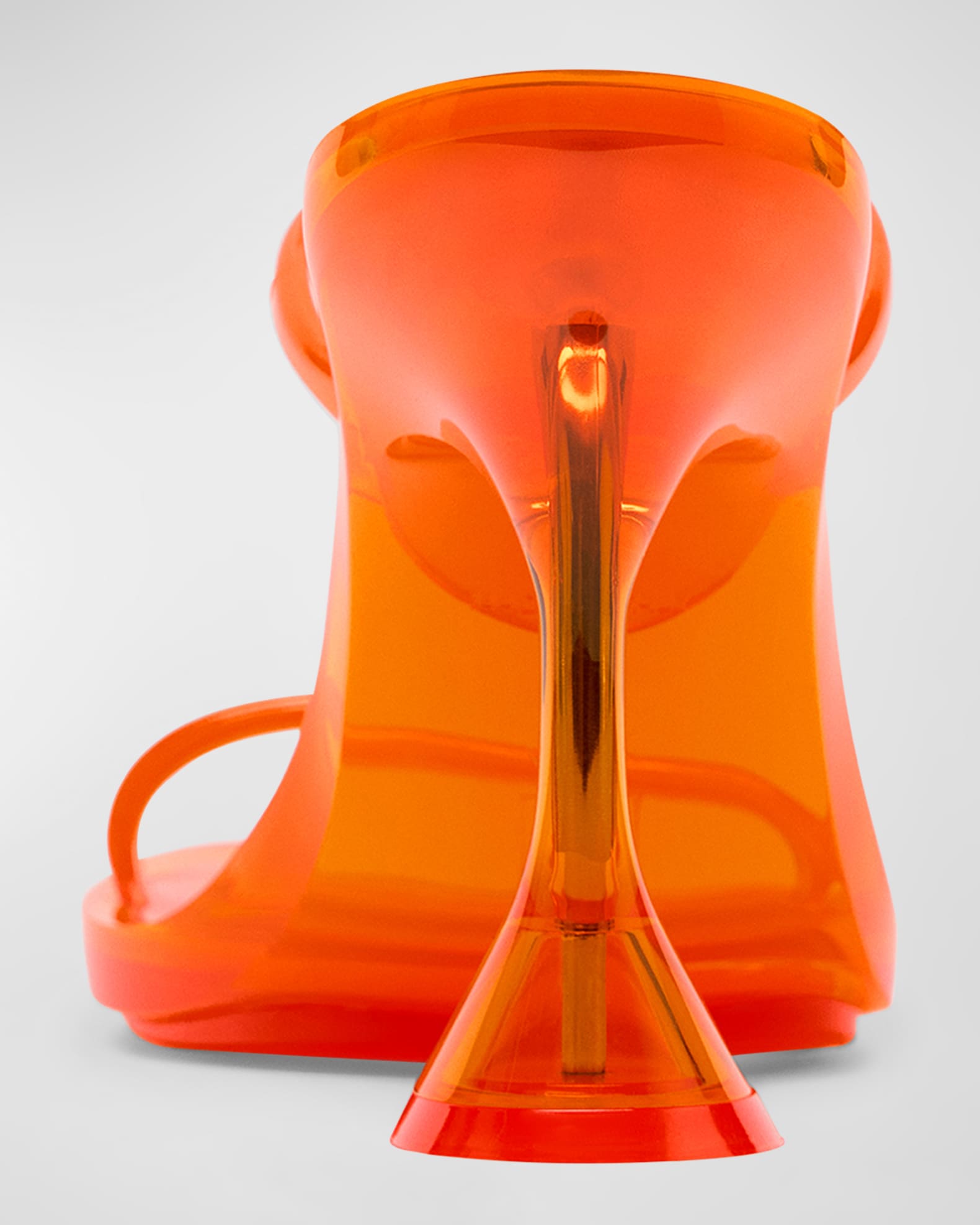 Amina Muaddi Brito Clear Mule Stiletto Sandals | Neiman Marcus