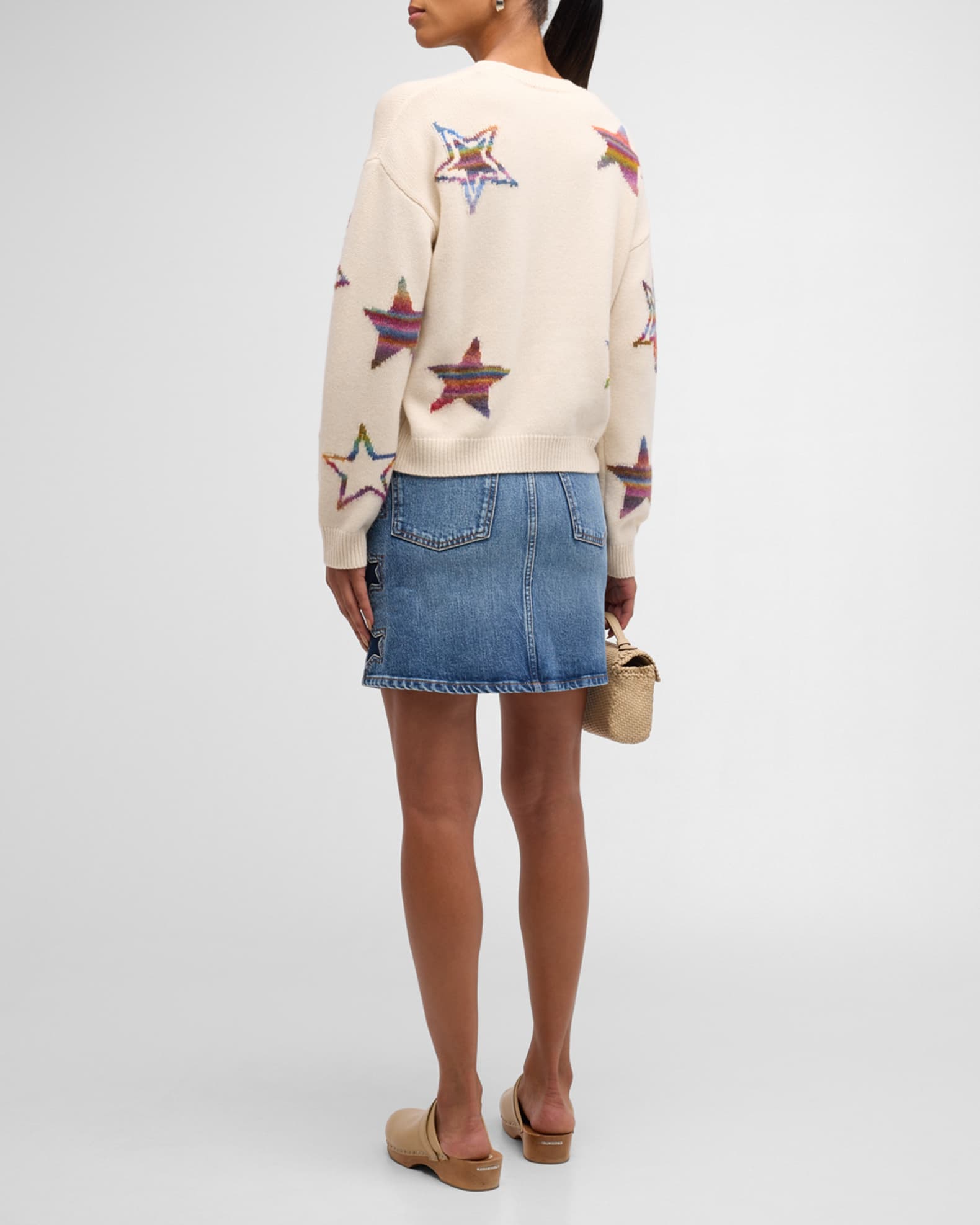 Rails Perci Intarsia-Knit Star Sweater | Neiman Marcus