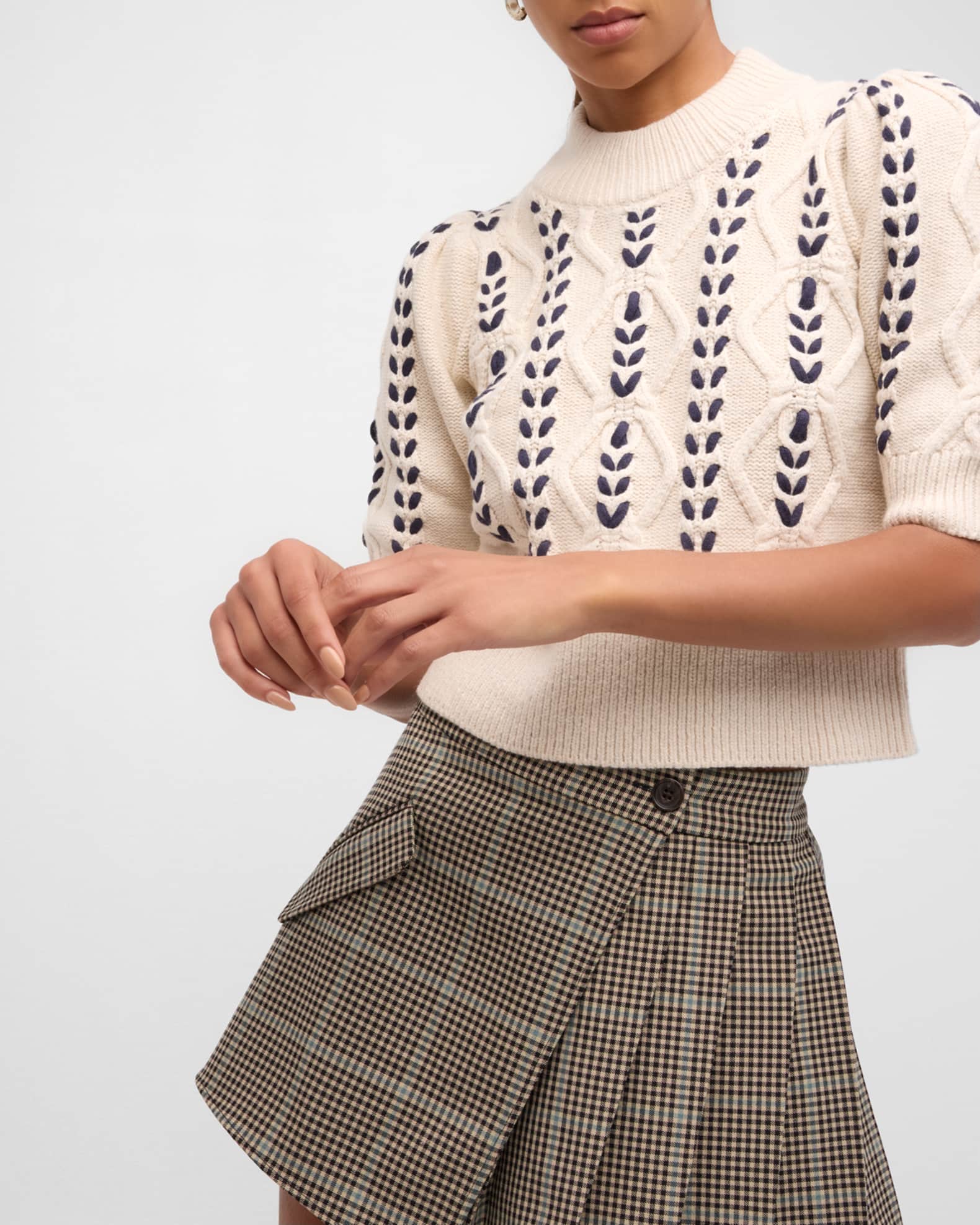 Rails Addy Short-Sleeve Sweater | Neiman Marcus