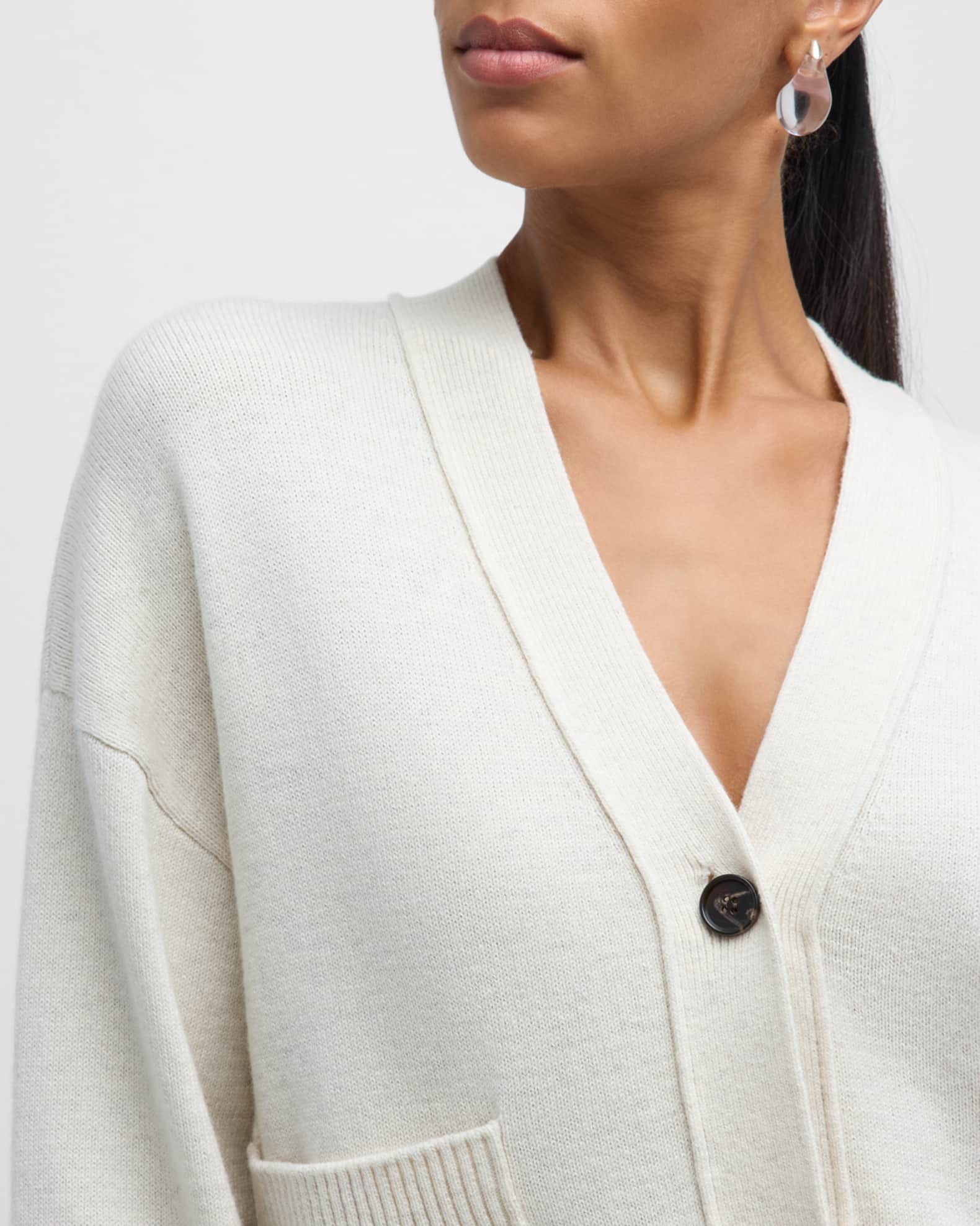 Rails Lindi Wool Cashmere V-Neck Cardigan | Neiman Marcus