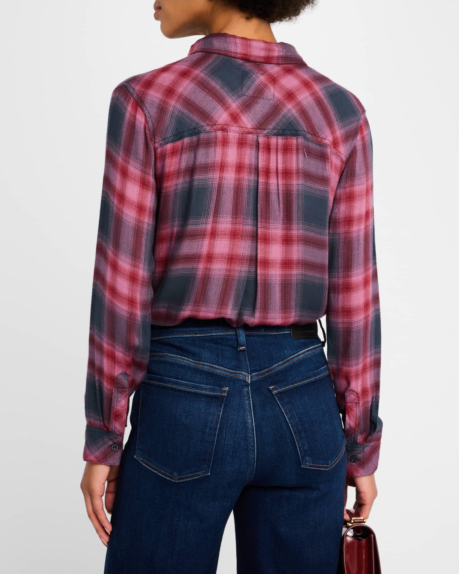 Rails Hunter Plaid Button-Front Shirt | Neiman Marcus