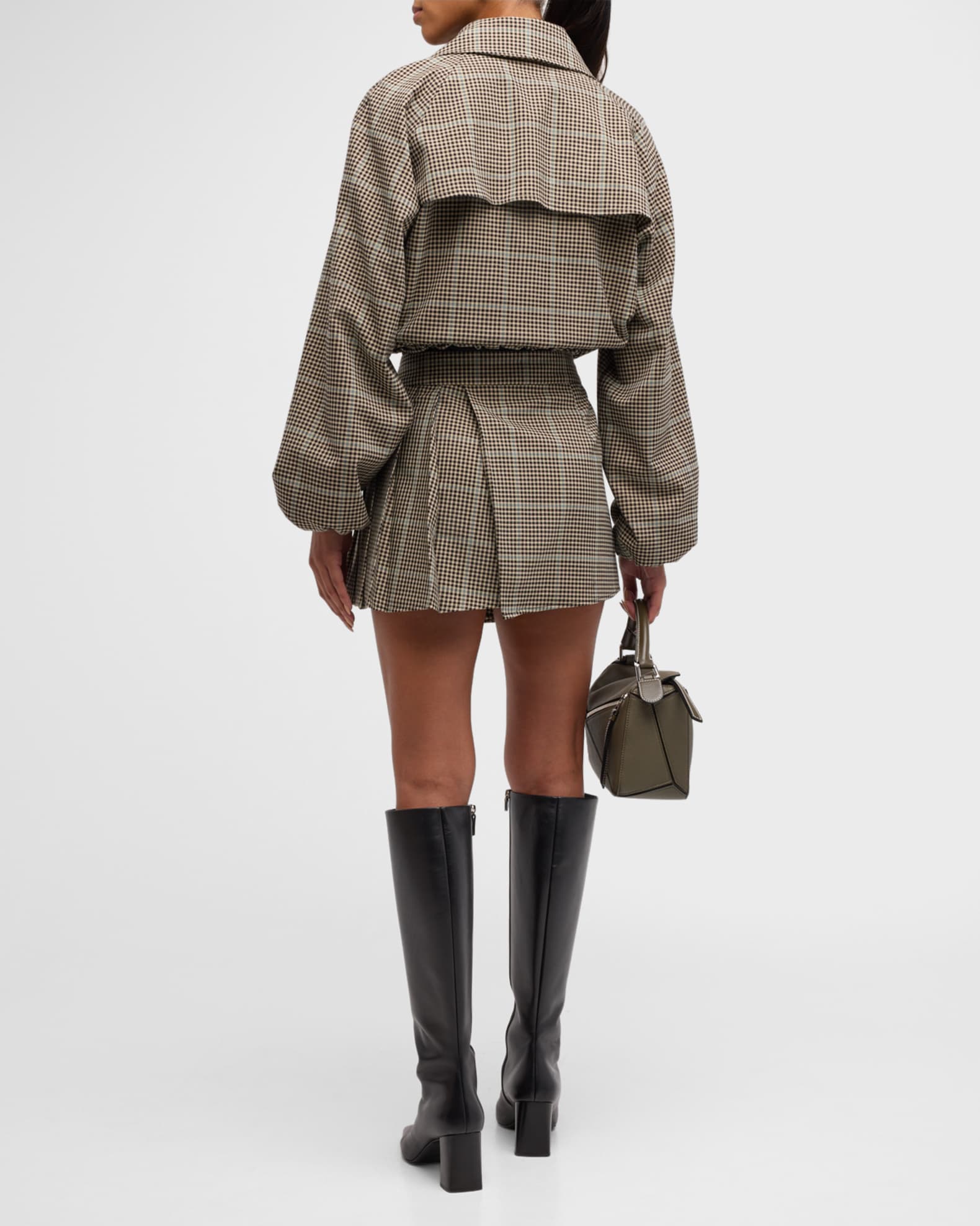 Rails Adriana Micro Check Mini Skirt | Neiman Marcus