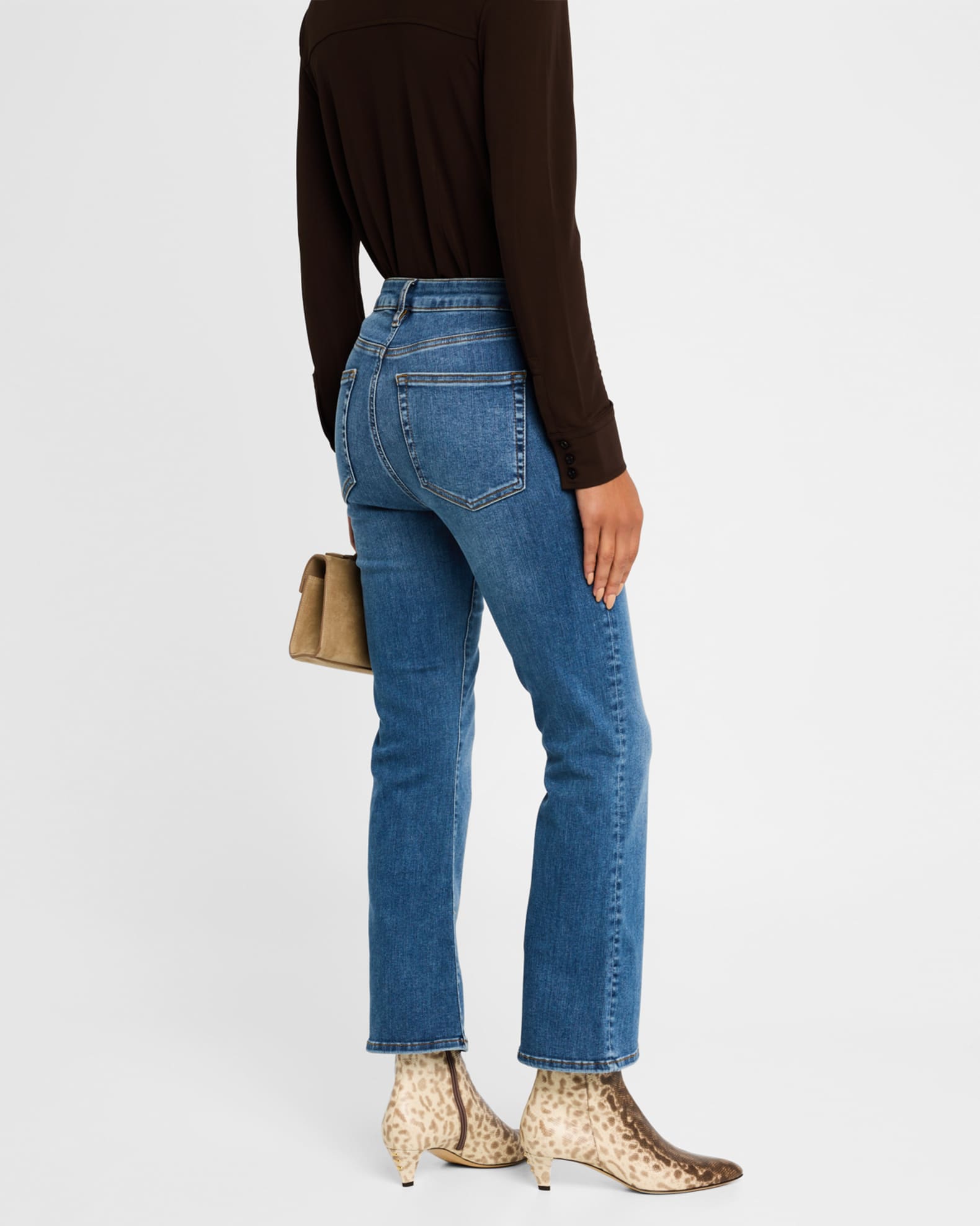 FRAME Le Crop Mini Boot Jeans | Neiman Marcus