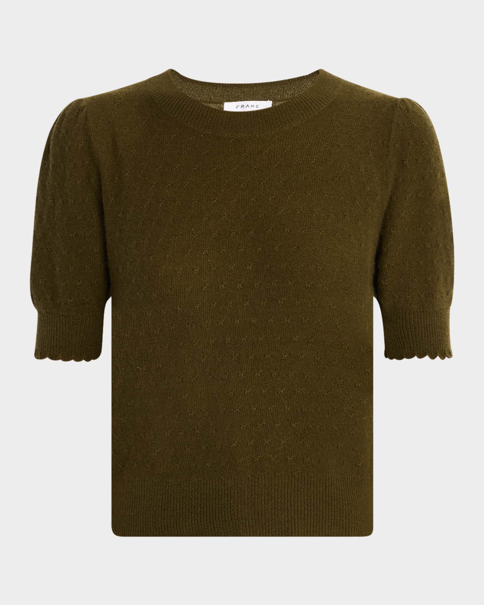 Cashmere Puff-Sleeve Sweater | Neiman Marcus