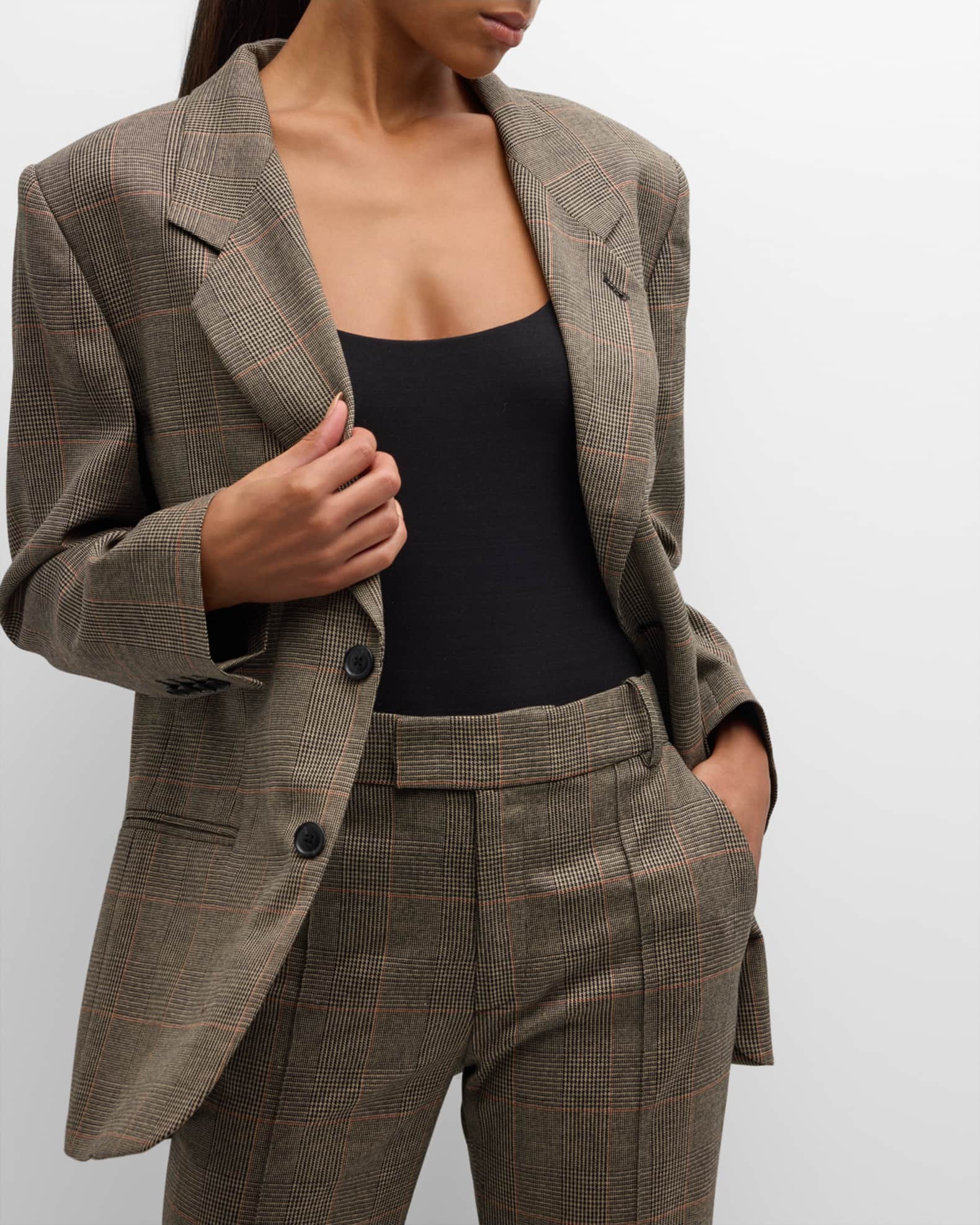 FRAME Grandfather Check Blazer | Neiman Marcus