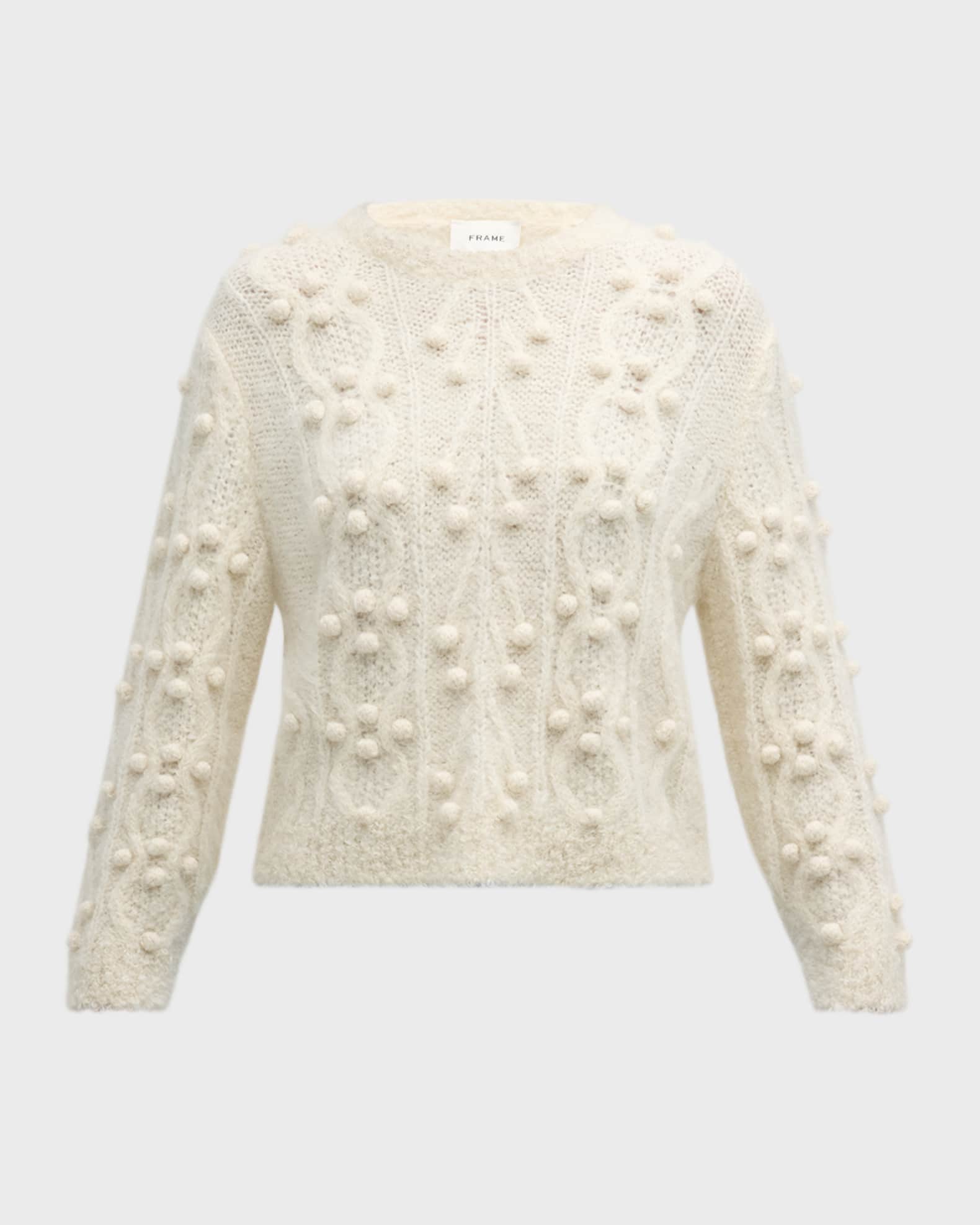 FRAME Popcorn Pullover Sweater | Neiman Marcus