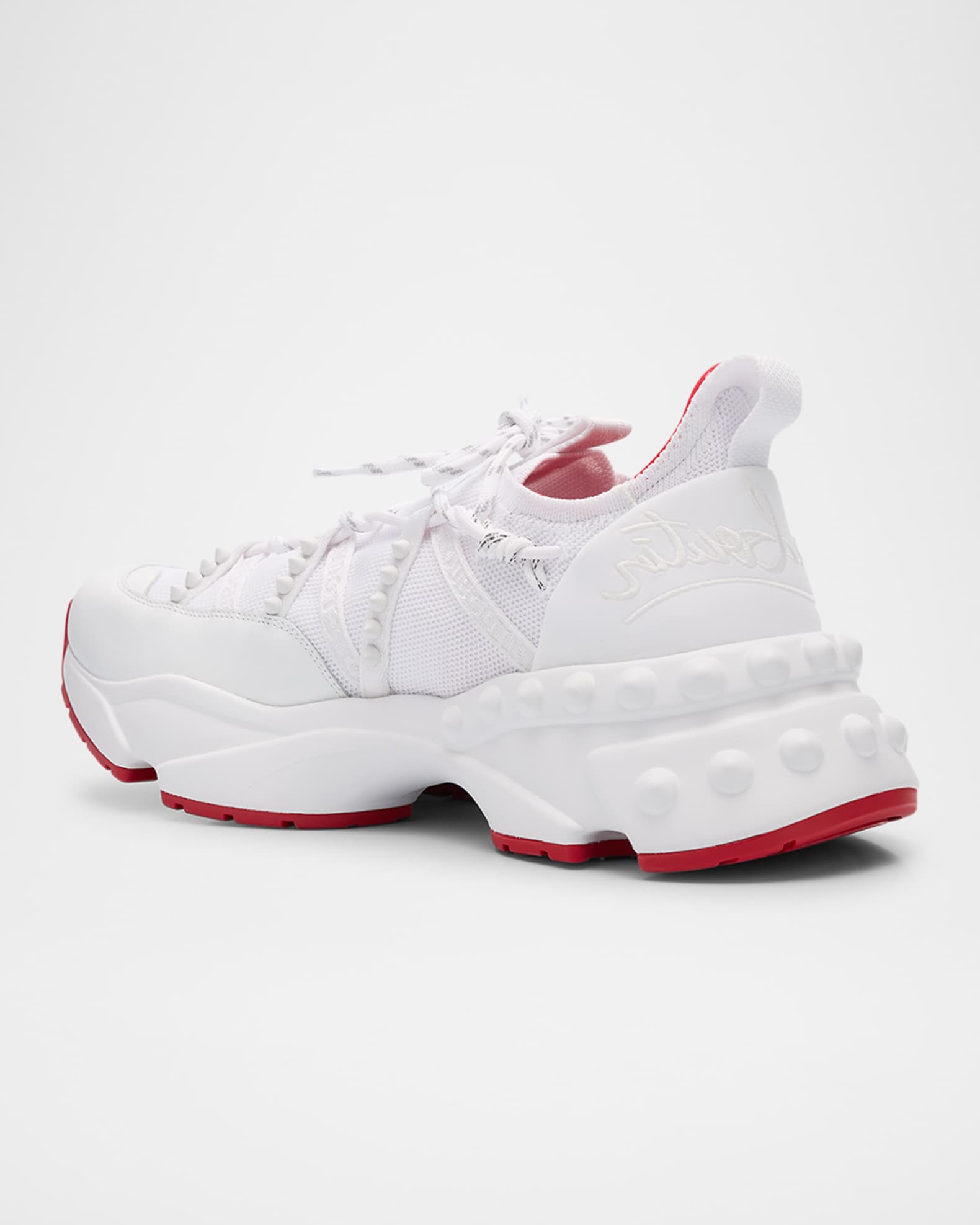 Christian Louboutin Men's Trailnrun Knit Runner Sneakers | Neiman Marcus