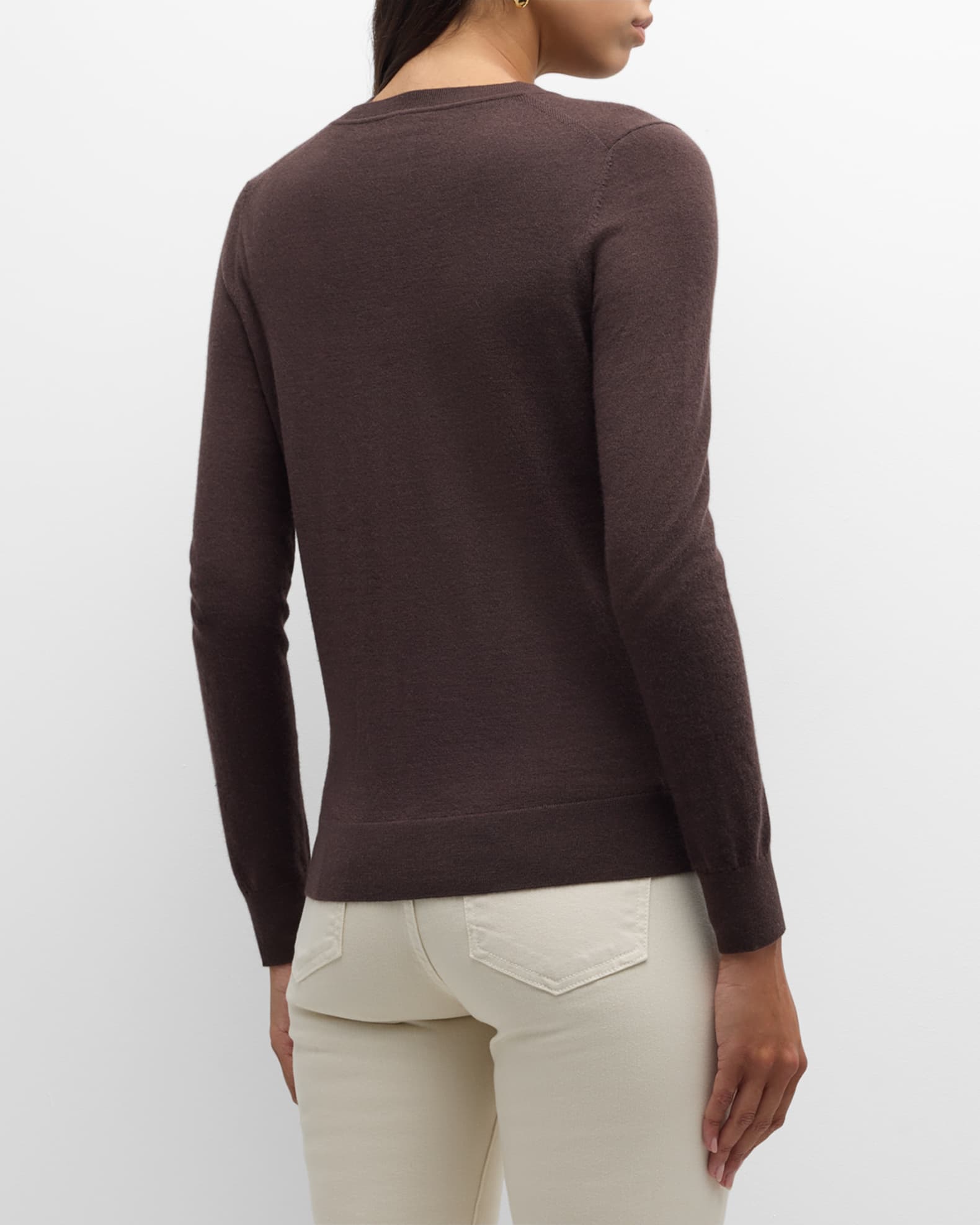 Cashmere Crewneck Cardigan | Neiman Marcus