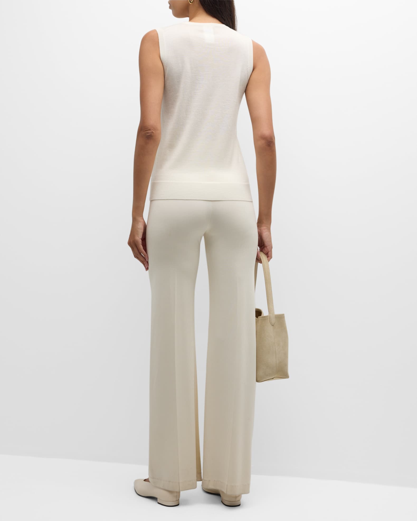 Neiman Marcus Cashmere Collection Superfine Cashmere Sleeveless Shell ...