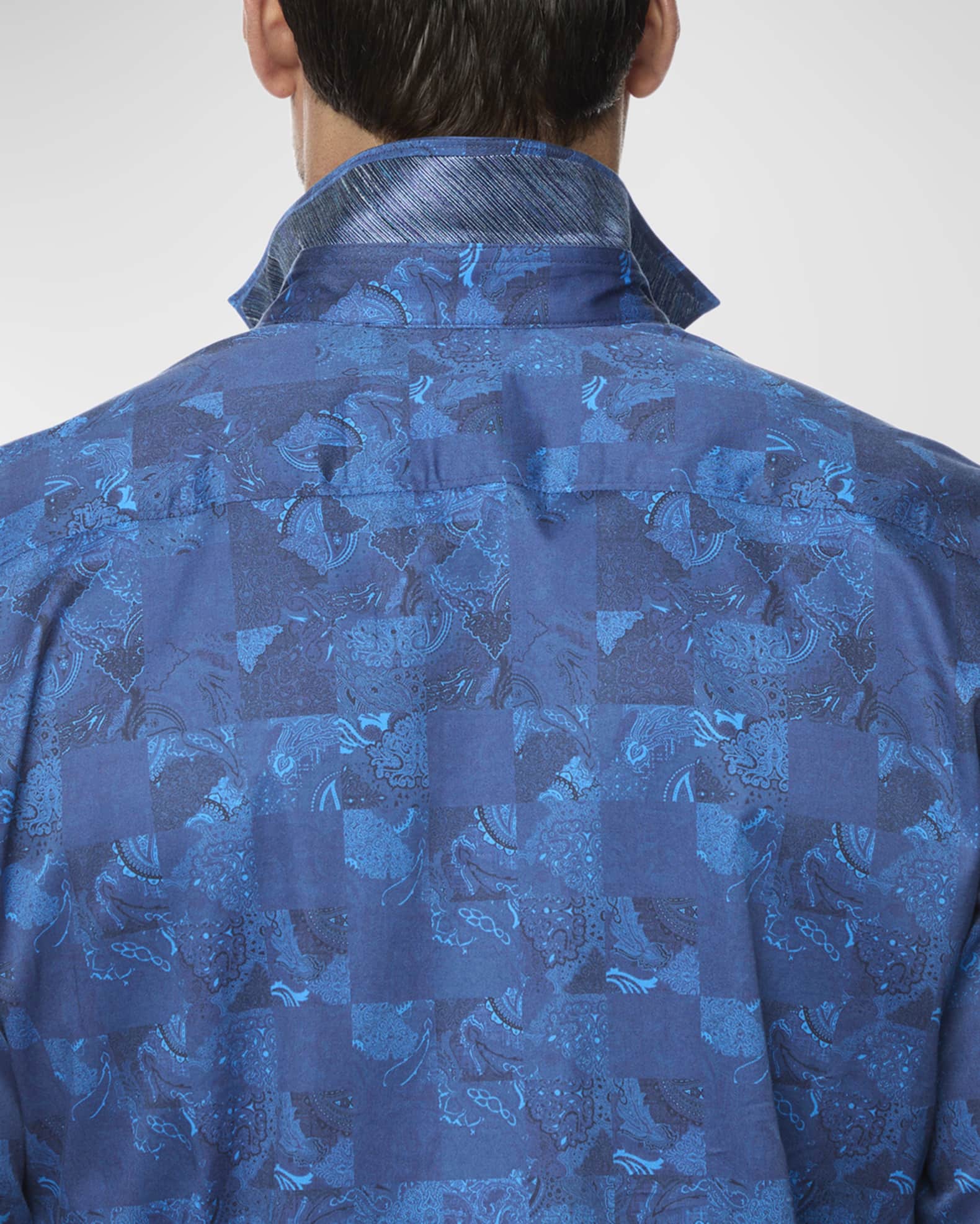 Robert Graham Men's Tourneau Paisley-Print Sport Shirt | Neiman Marcus