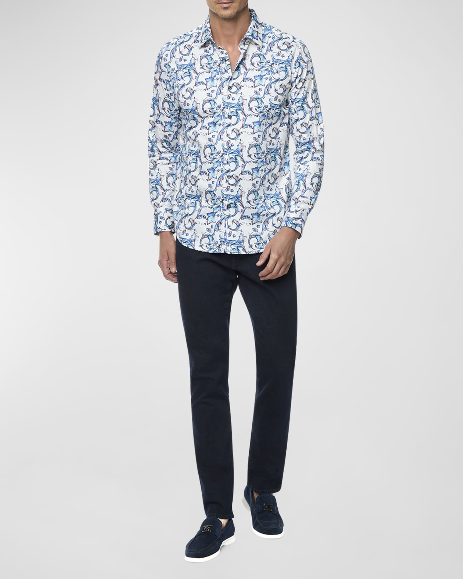 Robert Graham Men's Acosta Paisley-Print Dress Shirt | Neiman Marcus