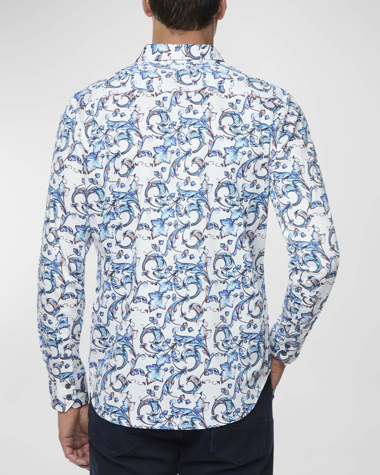 Robert Graham Men's Acosta Paisley-Print Dress Shirt | Neiman Marcus