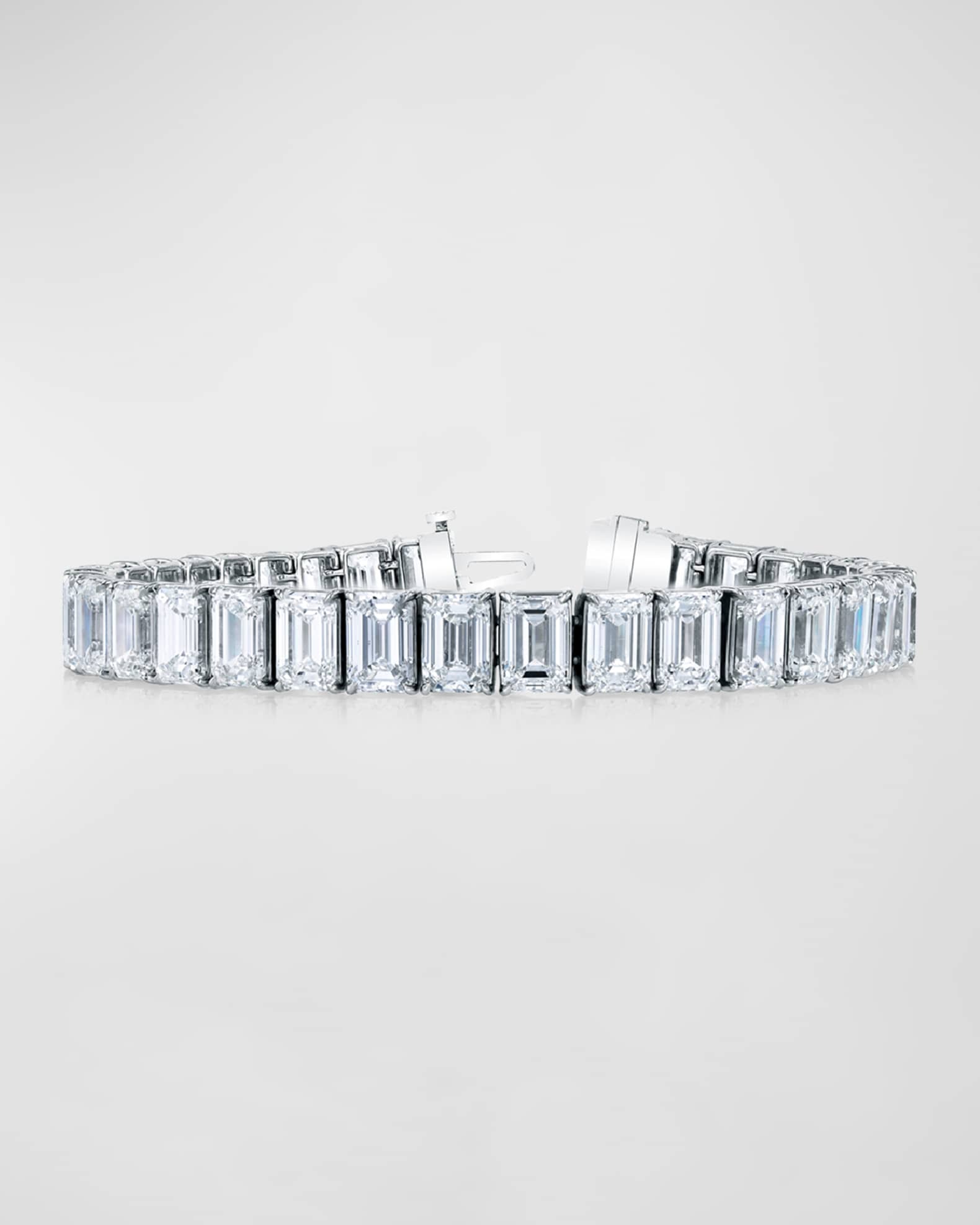 Neiman Marcus Diamonds 18K Gold North-South Prong-Set Diamond Tennis ...