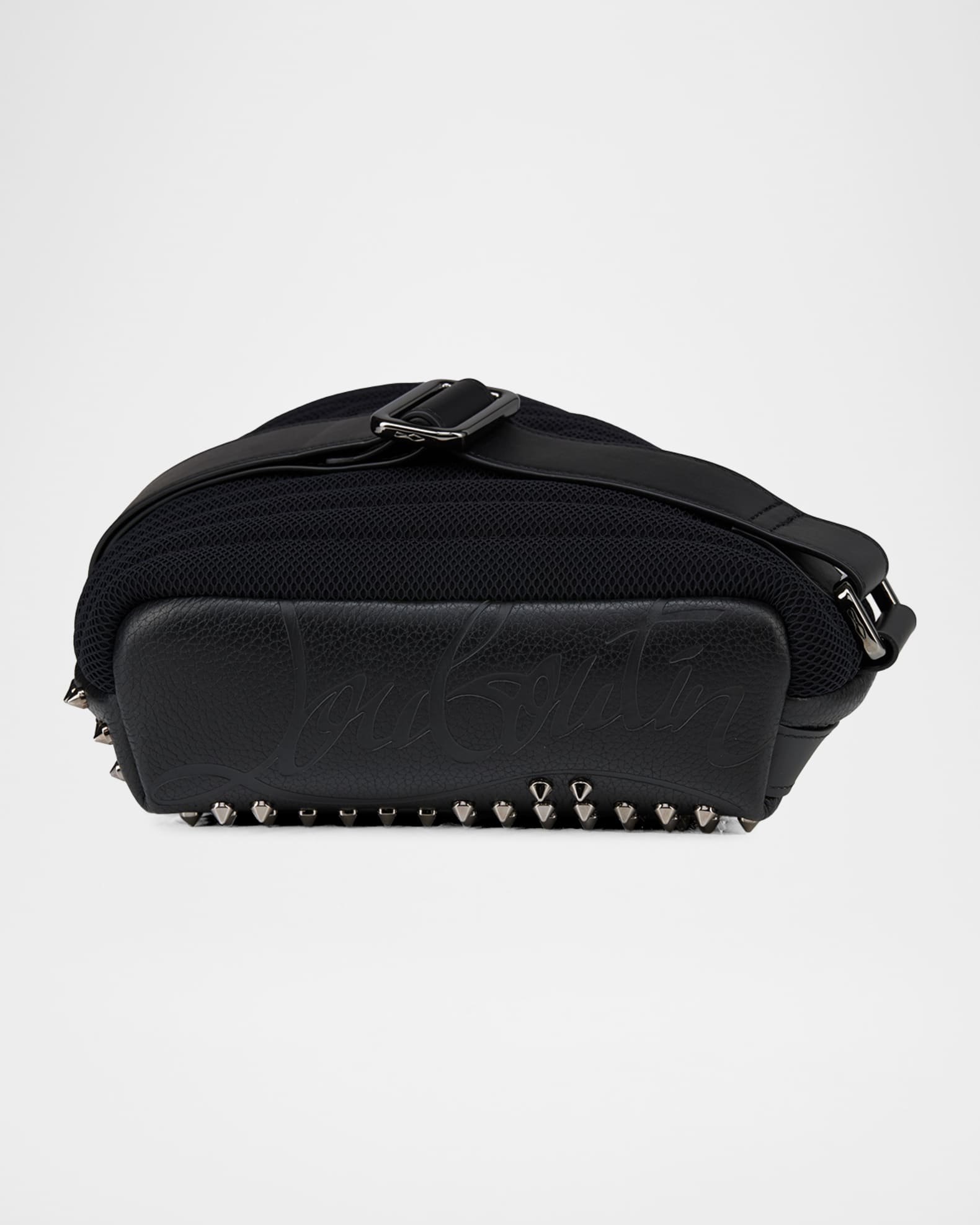 Christian Louboutin Men's Funky Leather Empire Spikes Sling Bag ...