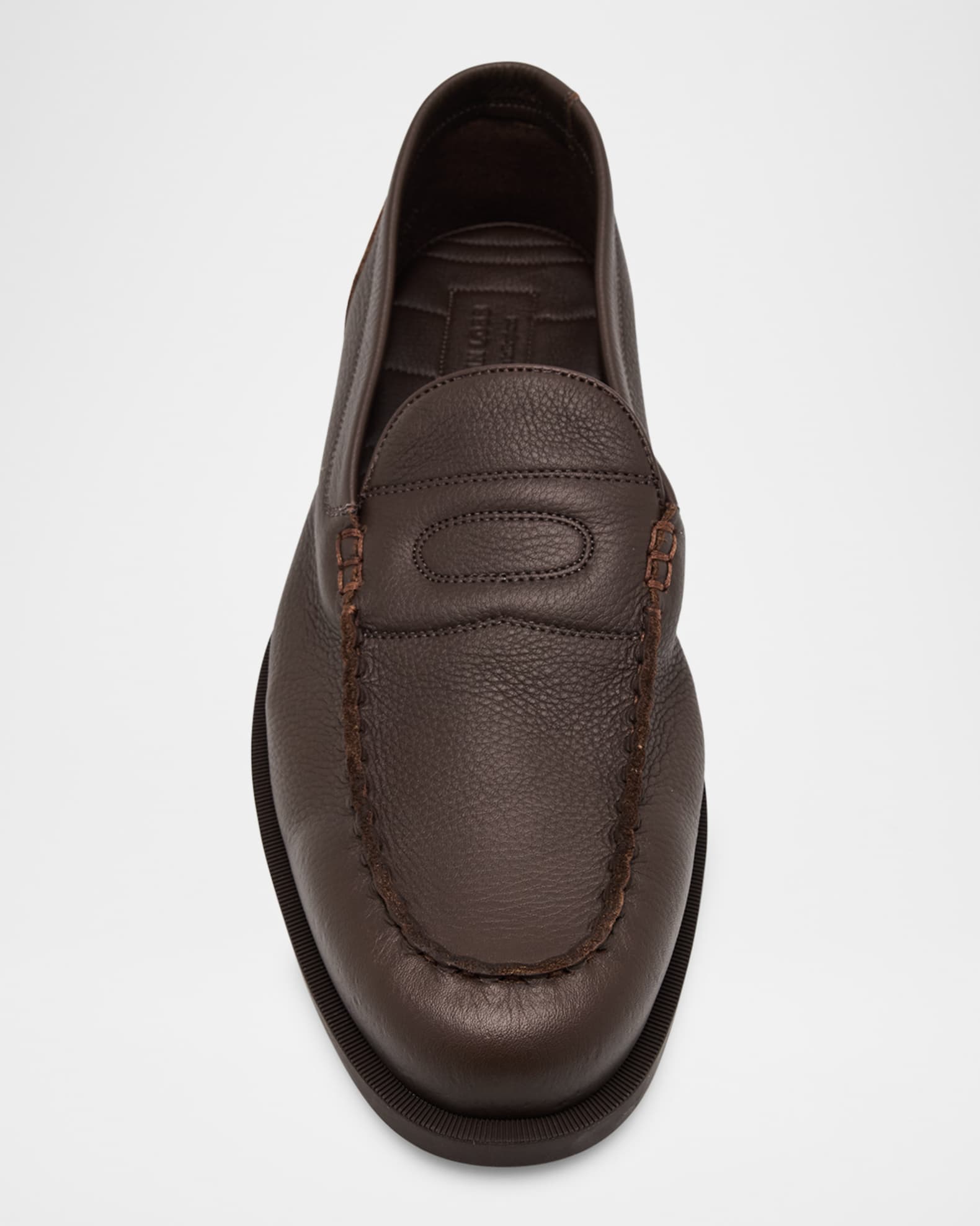 John Lobb Men's Pace Grained Leather Penny Loafers | Neiman Marcus