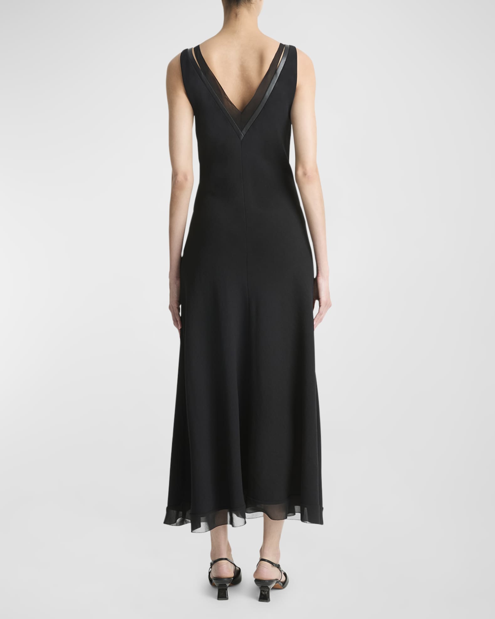 Vince Layered Chiffon Slip Dress | Neiman Marcus
