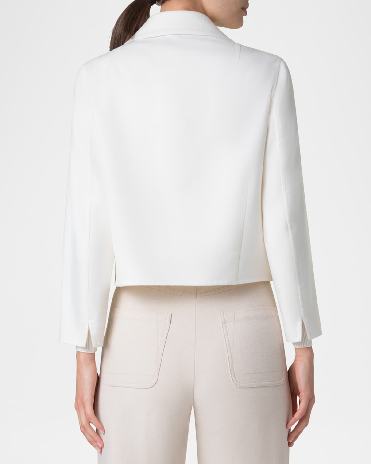 Akris Wes Short Cashmere Double-Face Jacket | Neiman Marcus