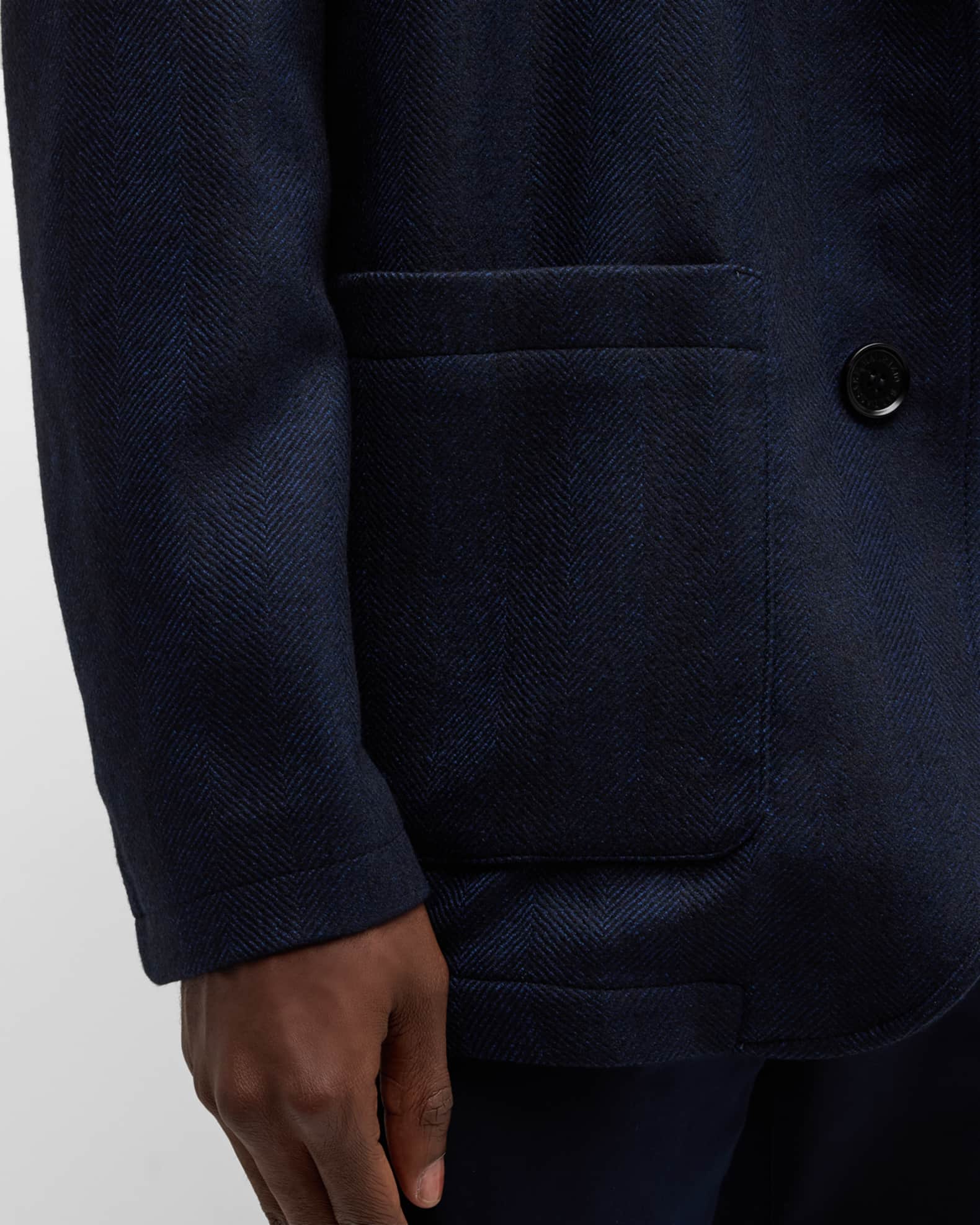 Baldassari Men's Wool Double-Face Jacket | Neiman Marcus