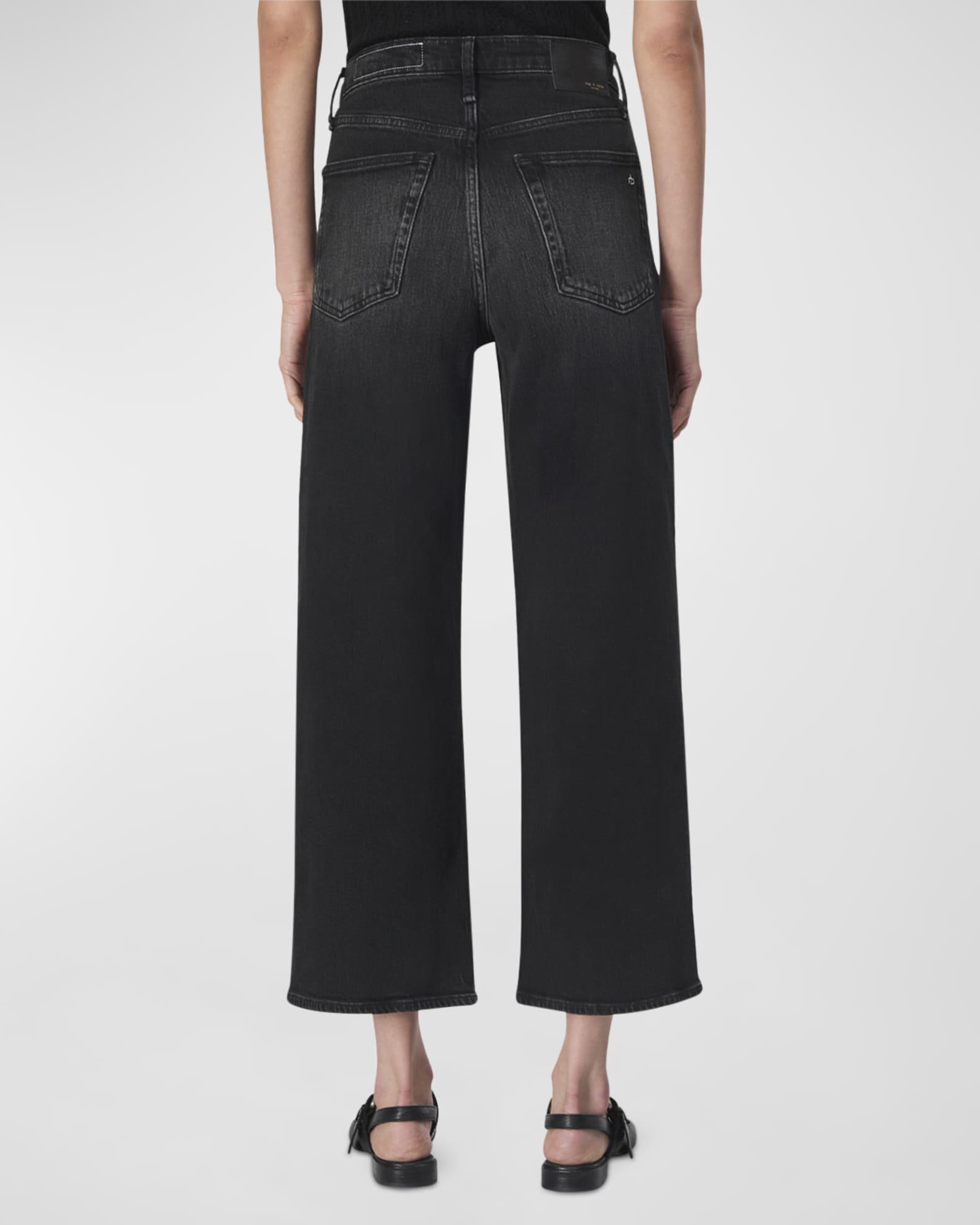 Rag & Bone Andi Ankle Wide-Leg Jeans | Neiman Marcus