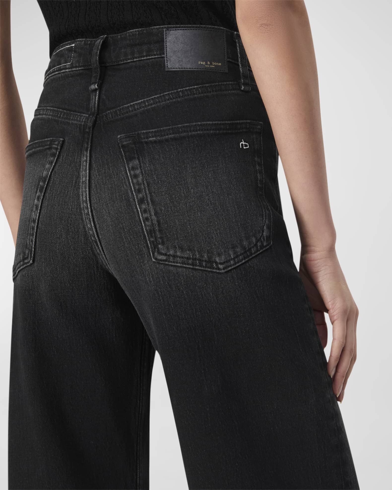 Rag & Bone Andi Ankle Wide-Leg Jeans | Neiman Marcus