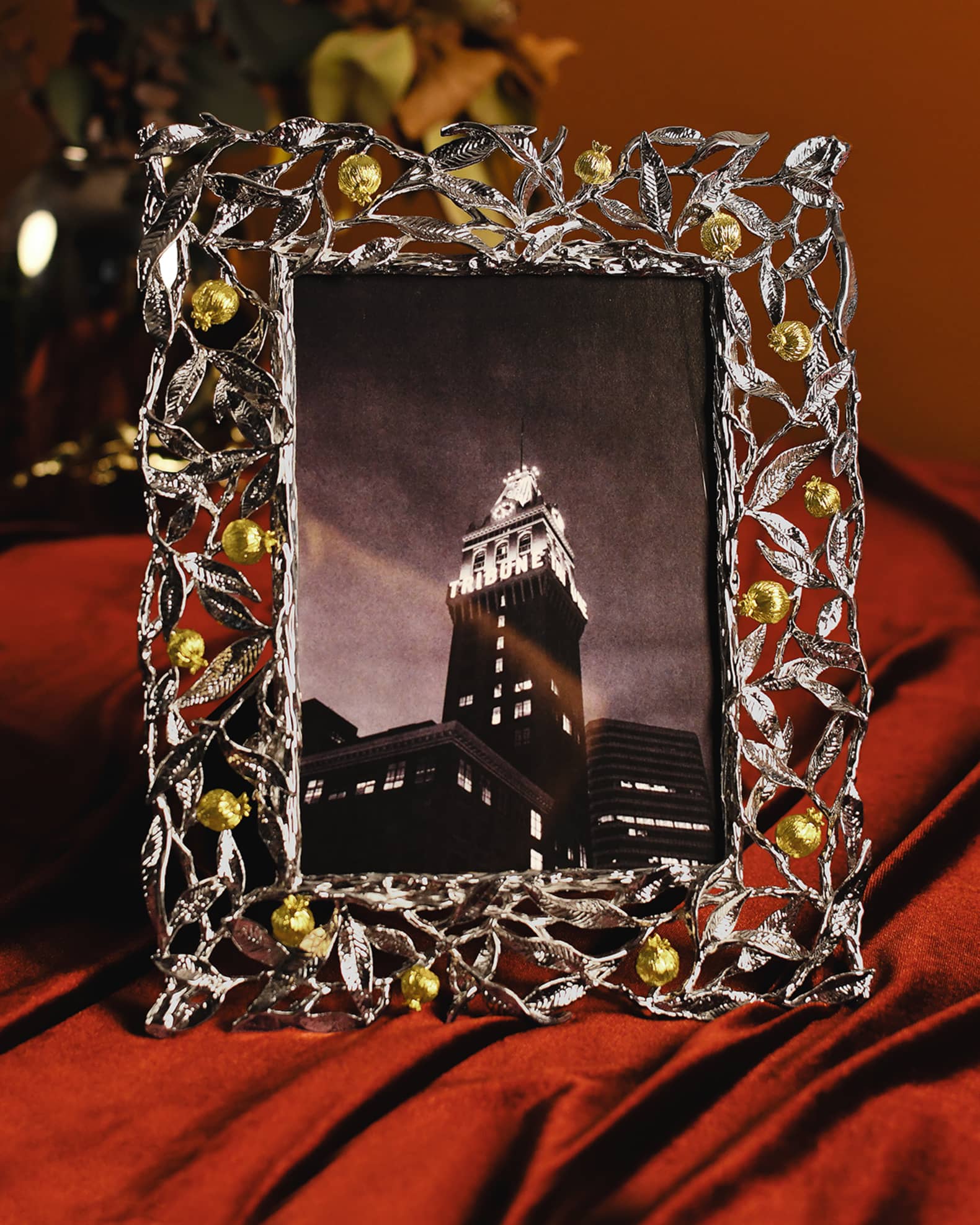 Michael Aram Pomegranate Silver & Gold Picture Frame, 5" x 7" | Neiman ...