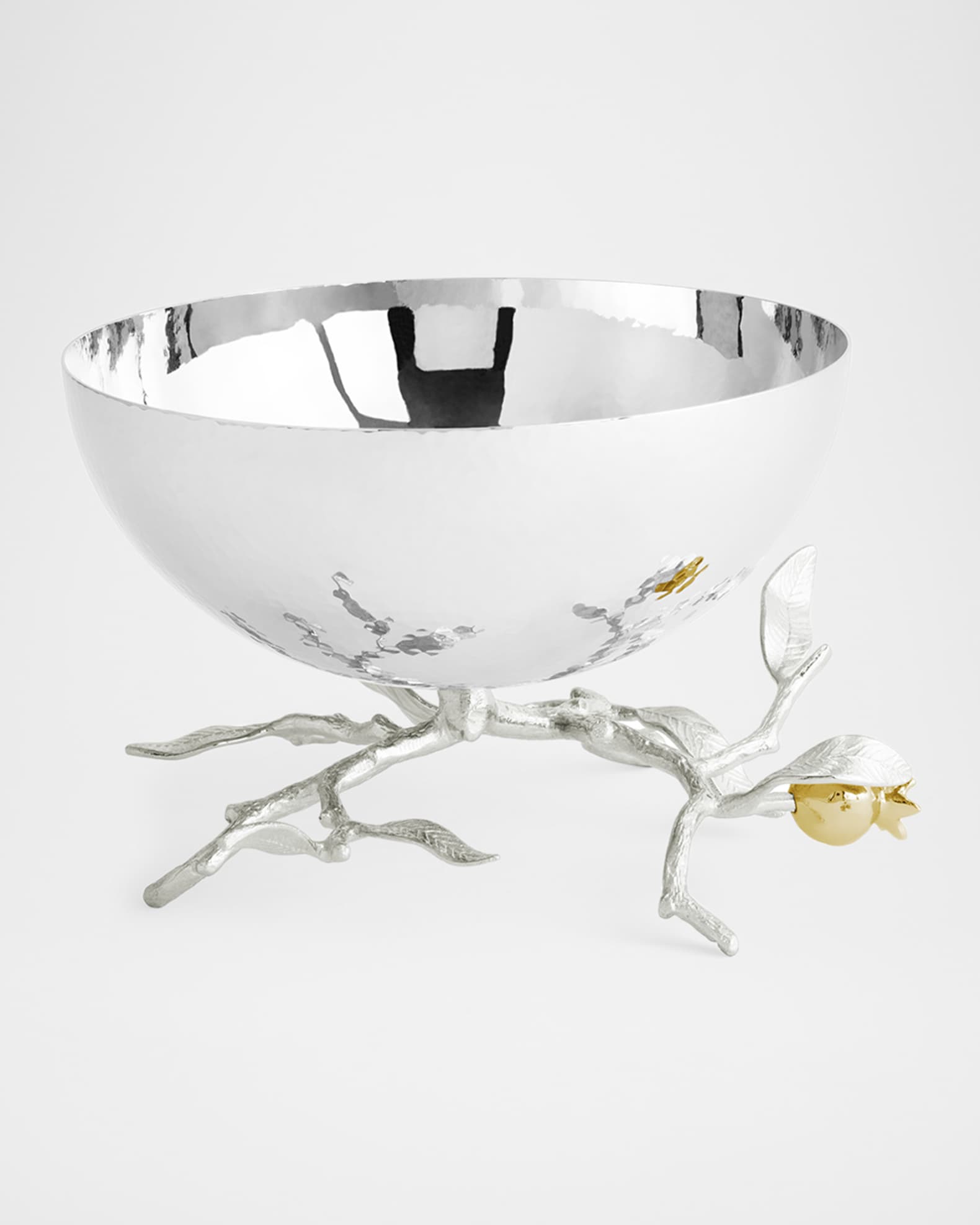 Michael Aram Pomegranate Silver & Gold Small Bowl with 24K Goldplate ...