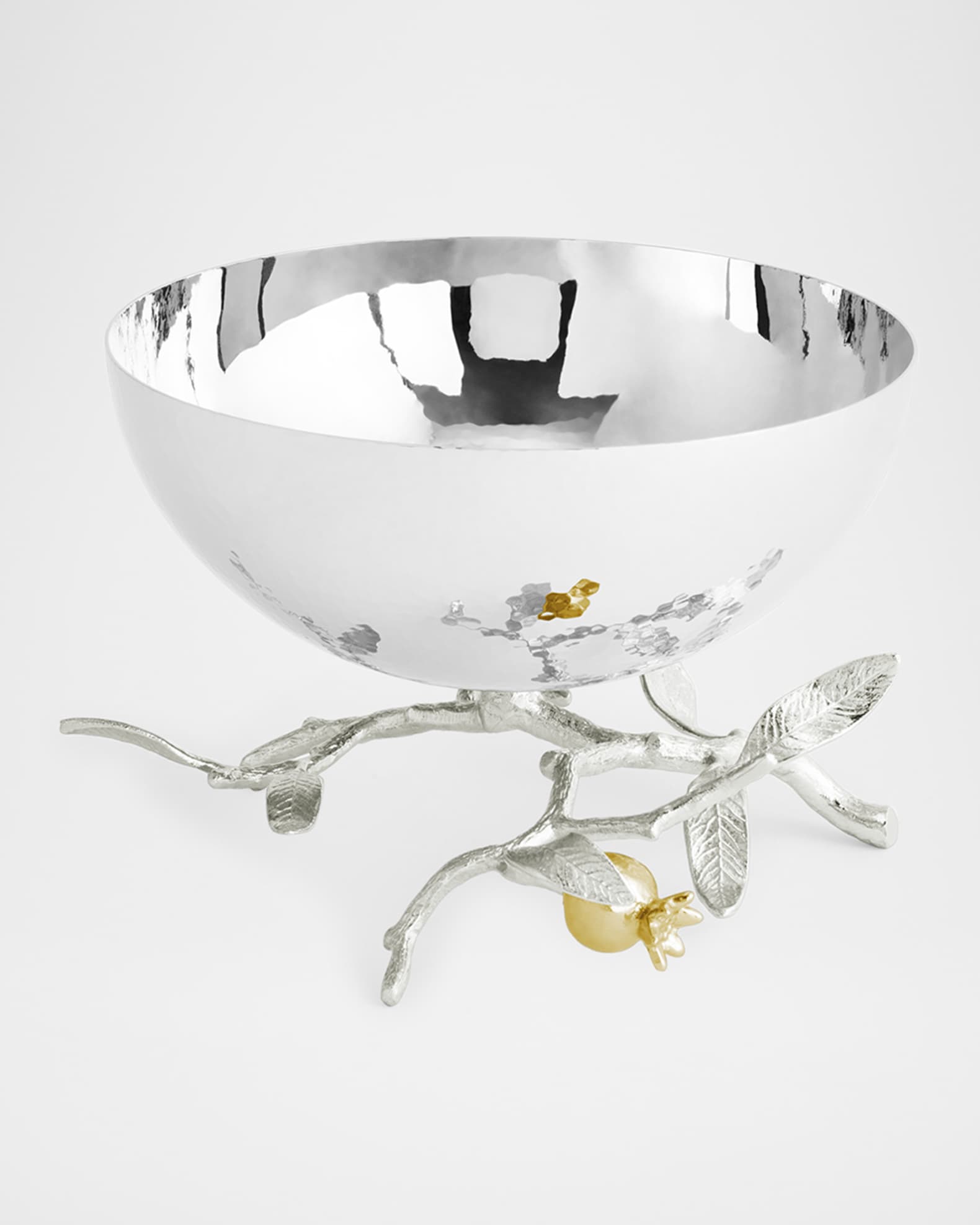 Michael Aram Pomegranate Silver & Gold Small Bowl with 24K Goldplate ...