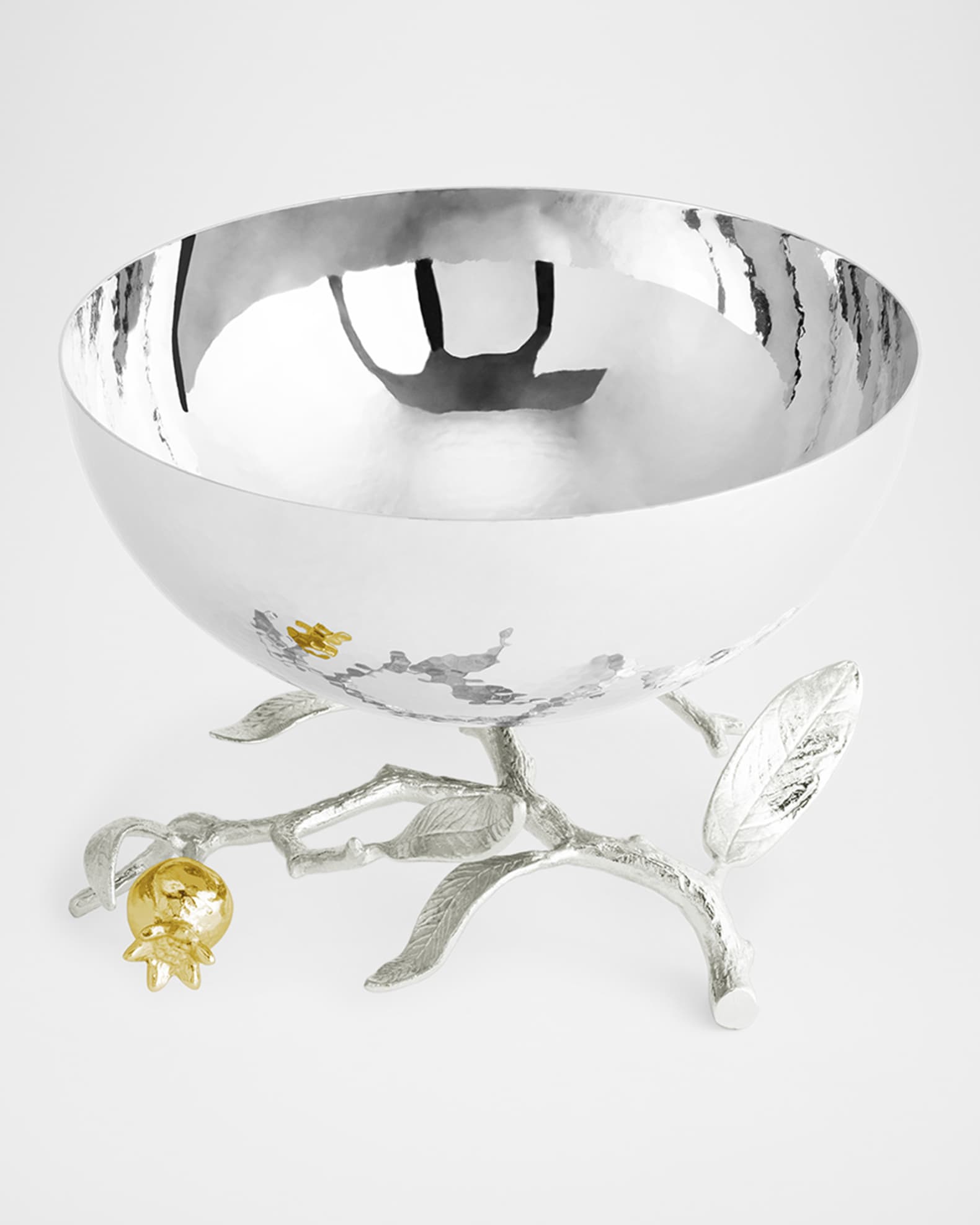Michael Aram Pomegranate Silver & Gold Small Bowl with 24K Goldplate ...