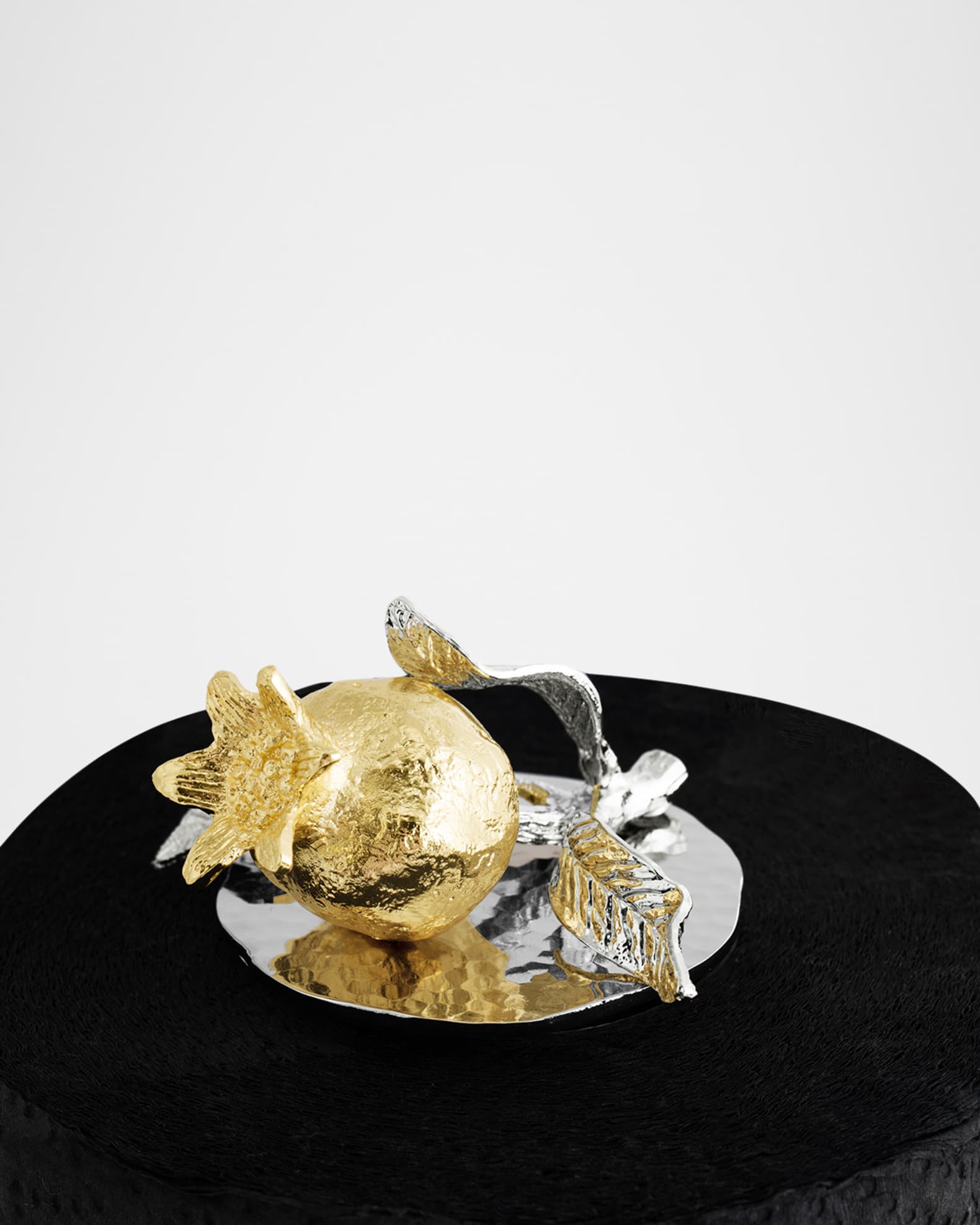 Michael Aram Pomegranate Silver & Gold Paper Towel Holder | Neiman Marcus