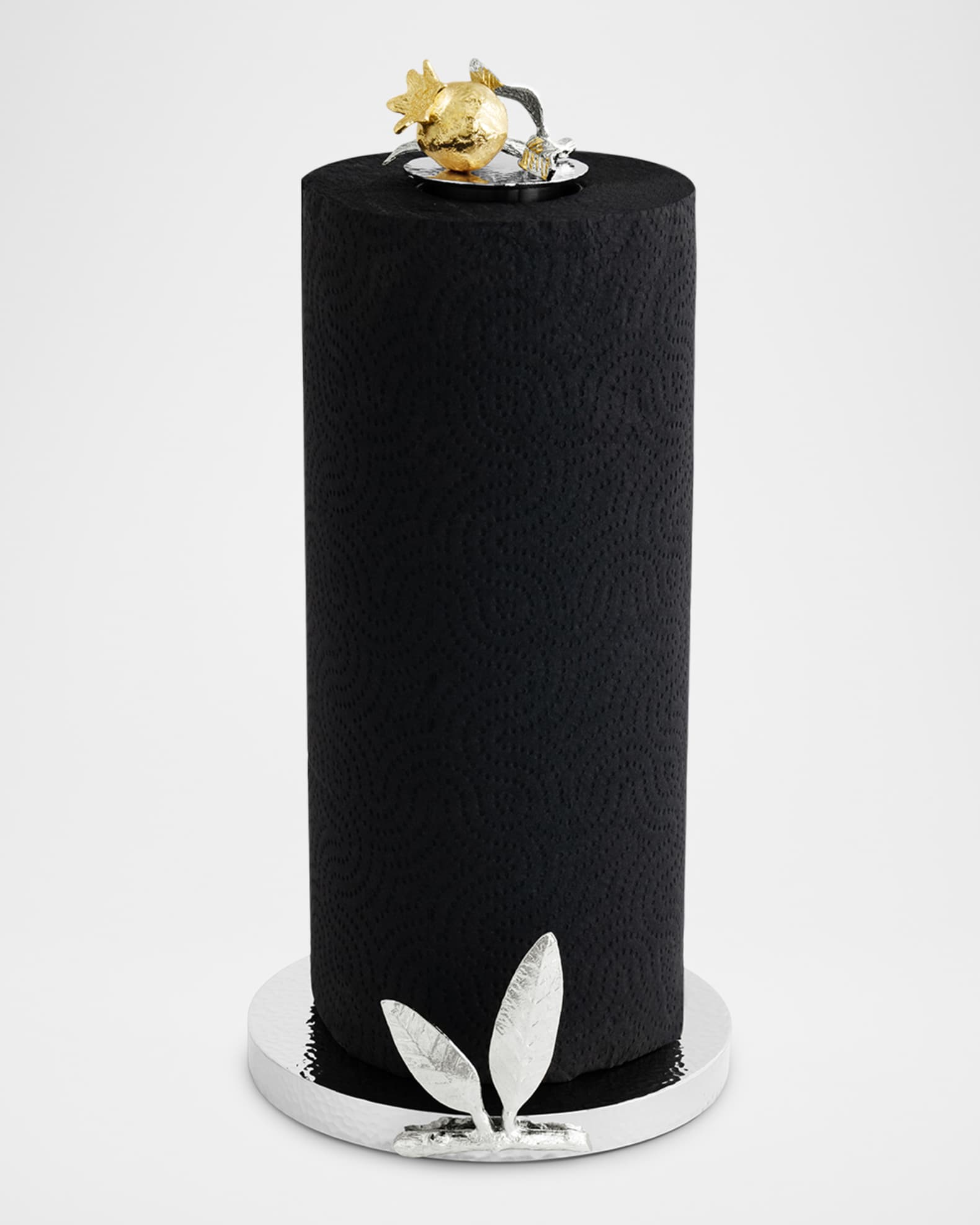 Michael Aram Pomegranate Silver & Gold Paper Towel Holder | Neiman Marcus