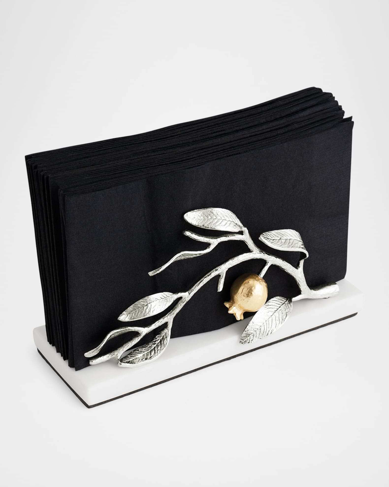 Michael Aram Pomegranate Silver & Gold Vertical Napkin Holder | Neiman ...