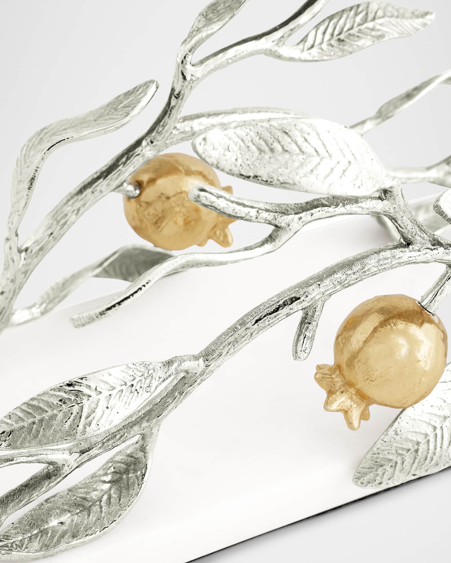 Michael Aram Pomegranate Silver & Gold Vertical Napkin Holder | Neiman ...