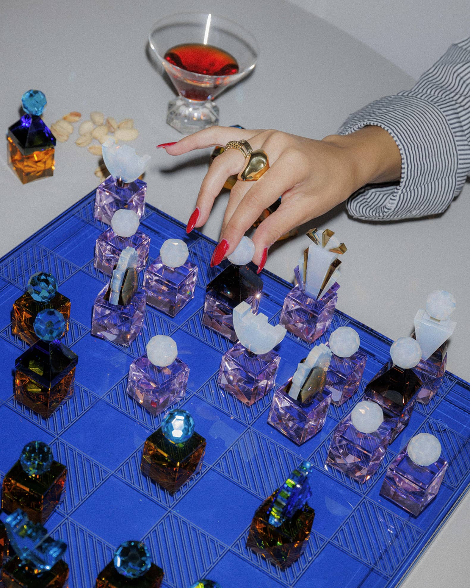 Reflections Copenhagen Crystal Chess Set | Neiman Marcus