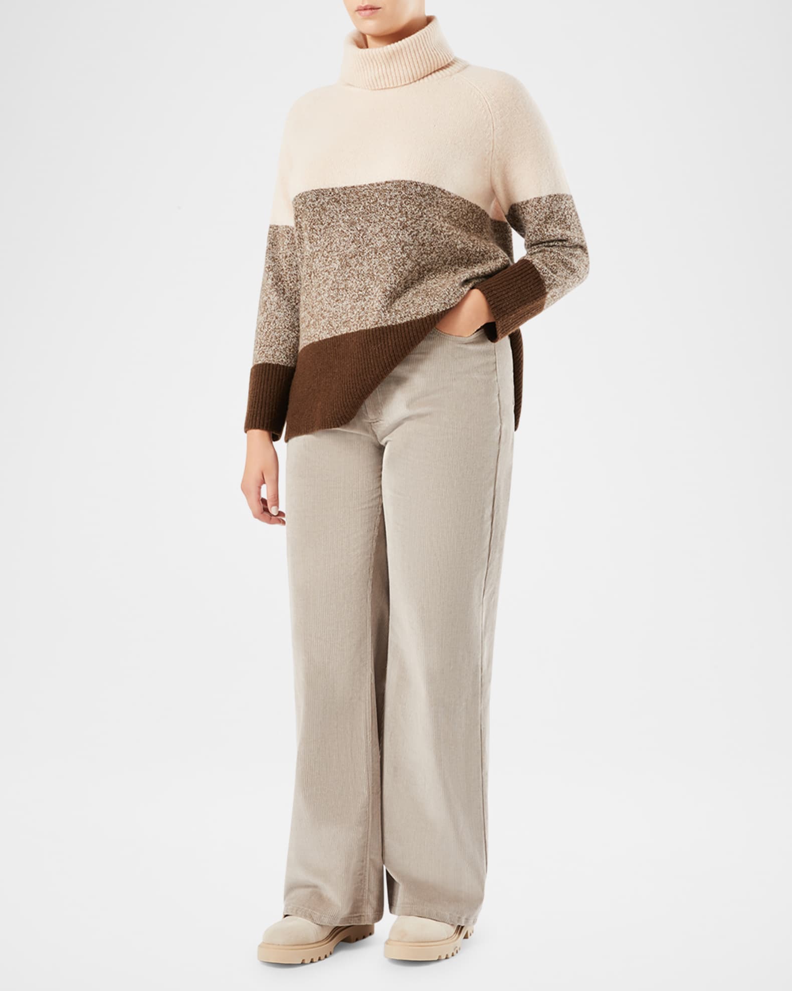 Marina Rinaldi Plus Size Oregon Straight-Leg Corduroy Pants | Neiman Marcus