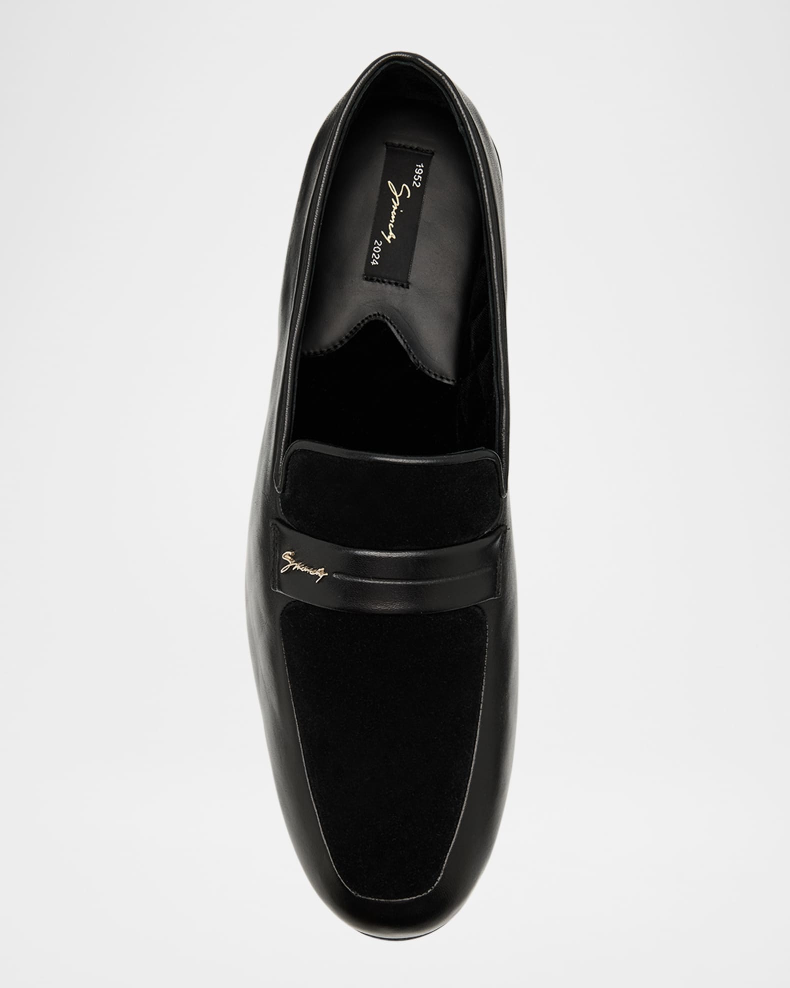 Givenchy Men's Show Leather and Suede Penny Loafers | Neiman Marcus