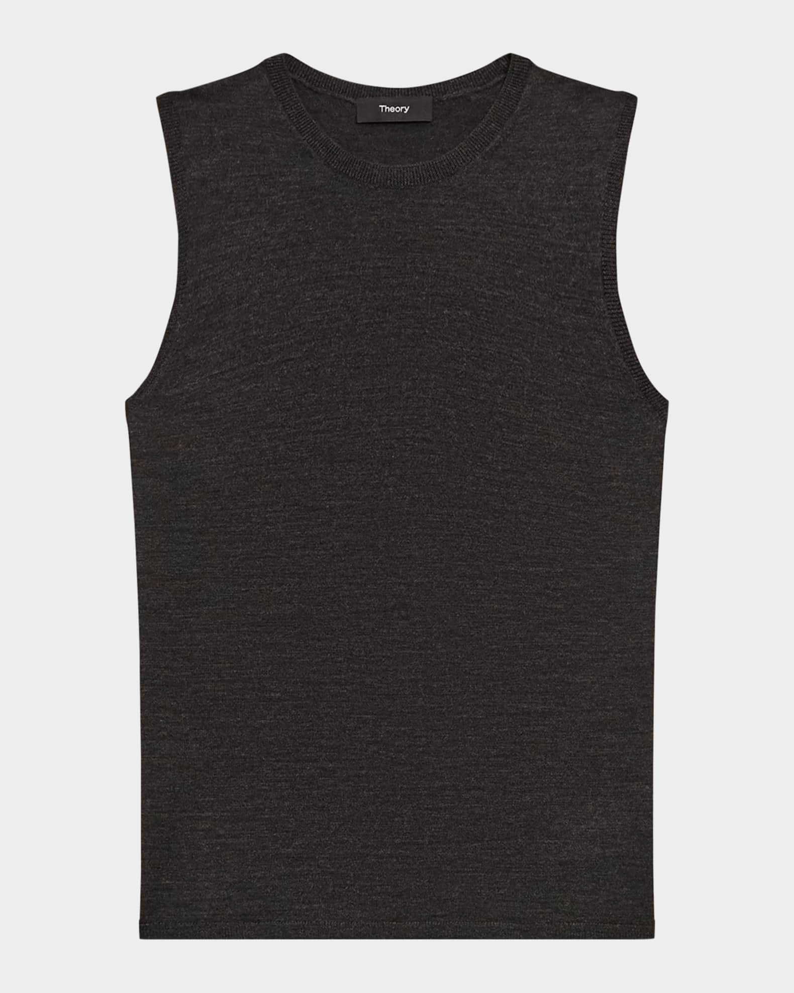 Regal Merino Wool Crewneck Shell Top | Neiman Marcus