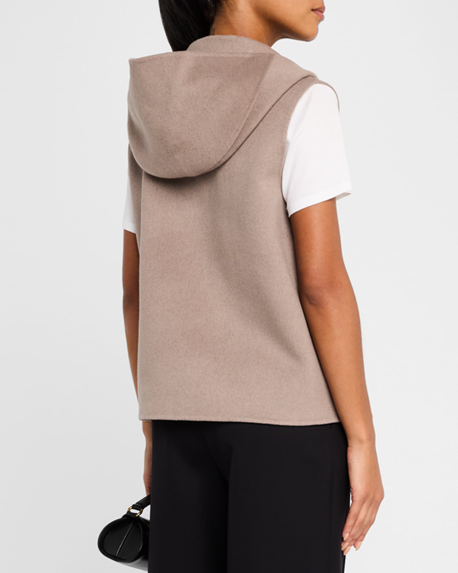Theory New Divide Wool Hooded Vest | Neiman Marcus