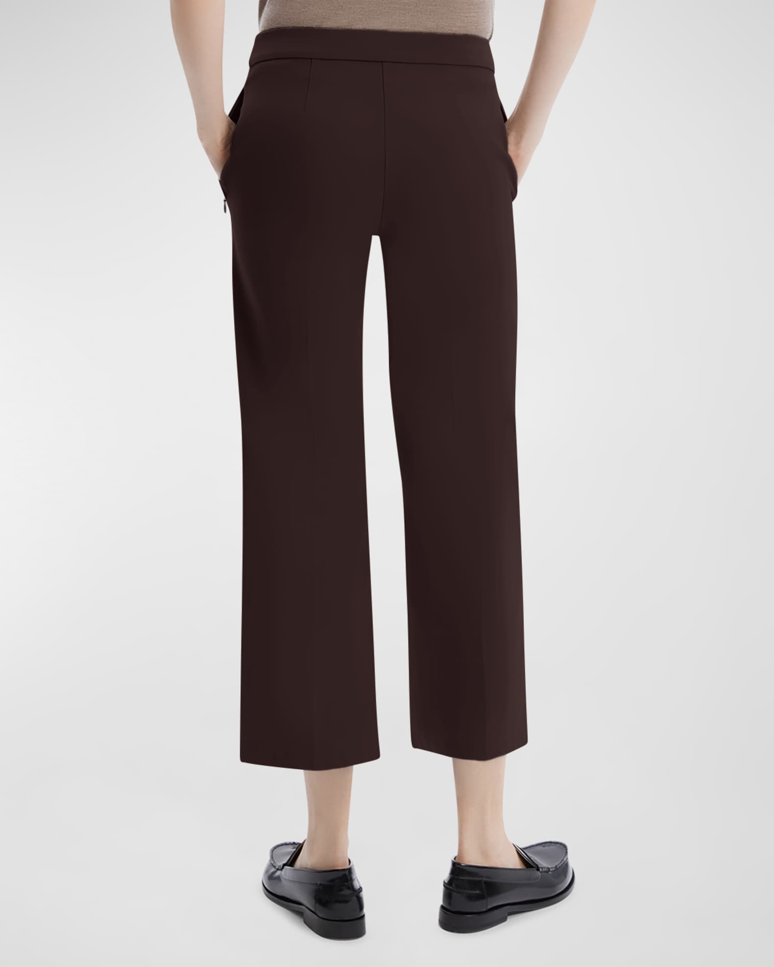 Theory Bistretch Cotton Twill Kick Pants | Neiman Marcus