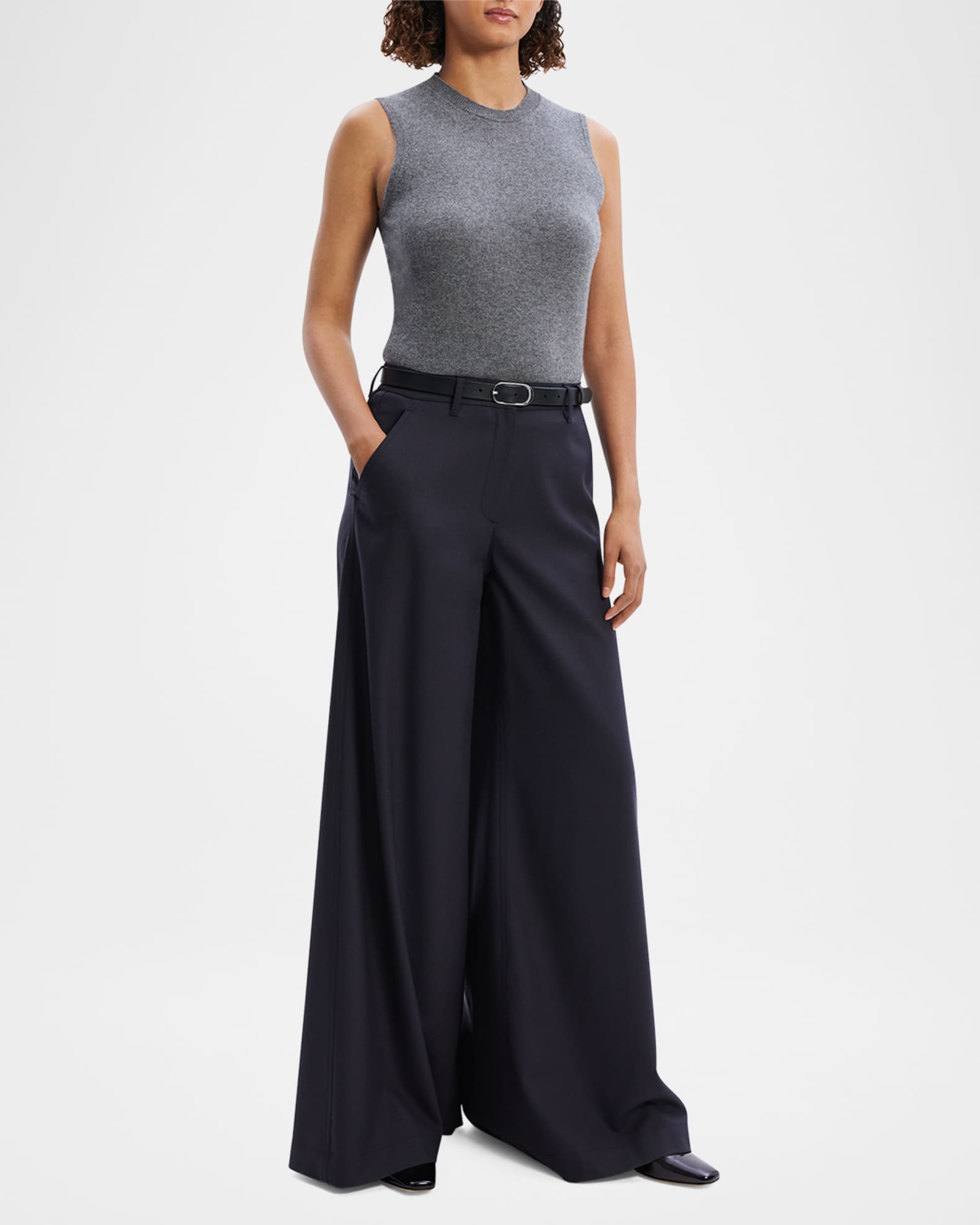 Flannel Super Wide Pants | Neiman Marcus