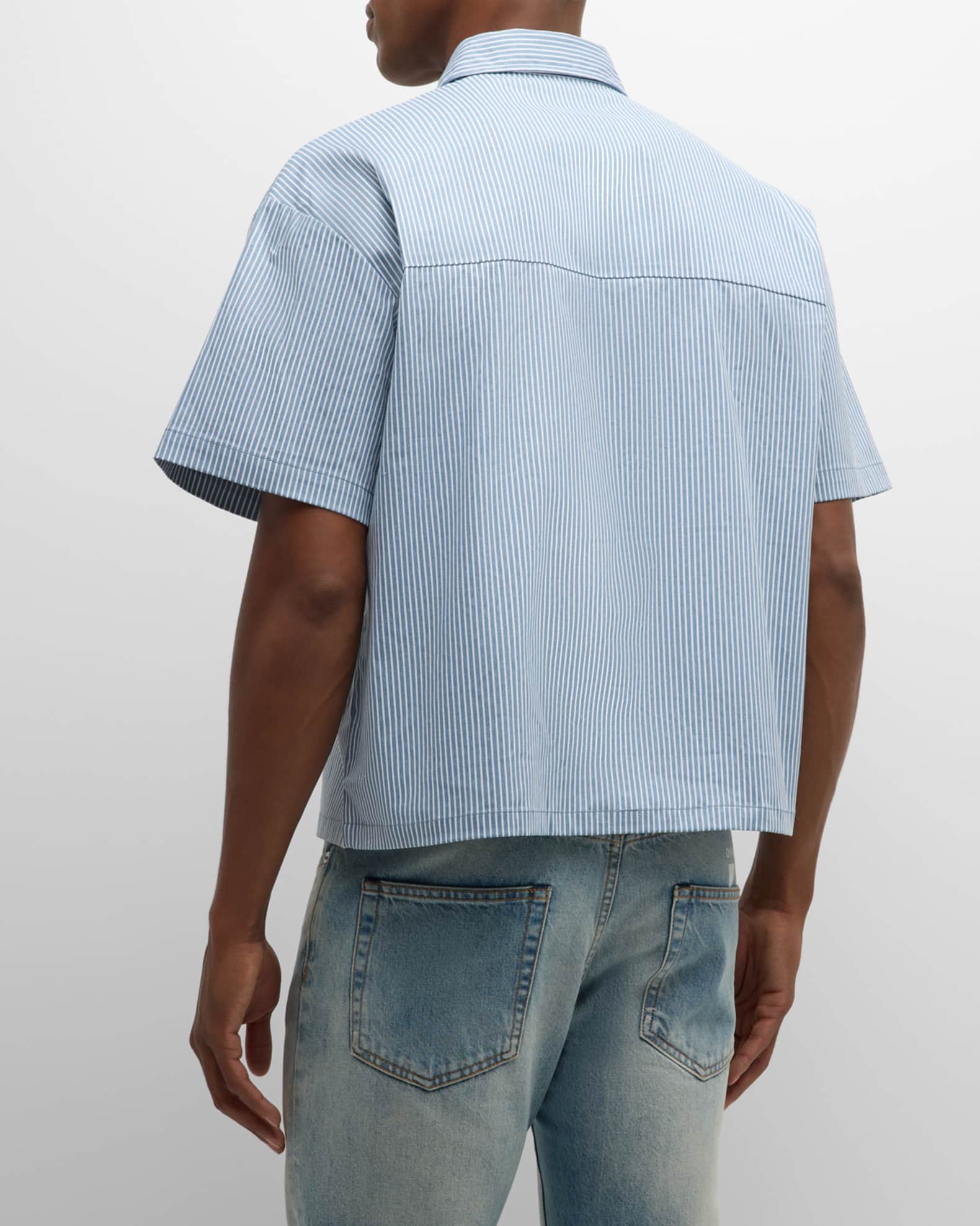 ICECREAM Men's Arcade Striped Sport Shirt | Neiman Marcus