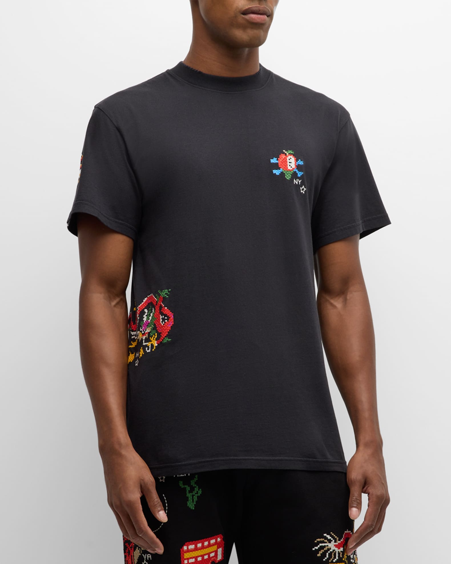 ICECREAM Men's Voyager Cross-Stitch T-Shirt | Neiman Marcus