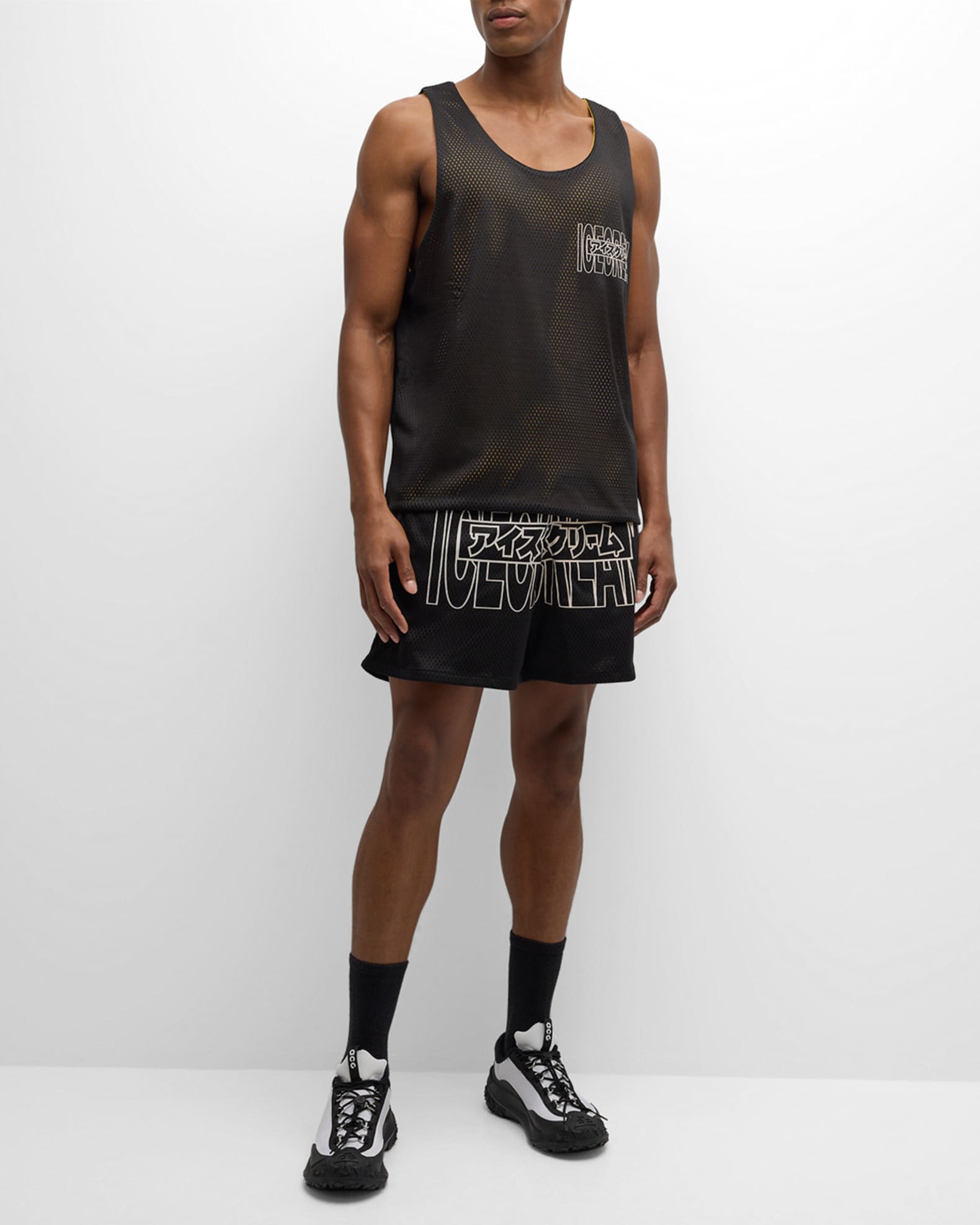 ICECREAM Men's Brick Reversible Mesh Tank Top | Neiman Marcus