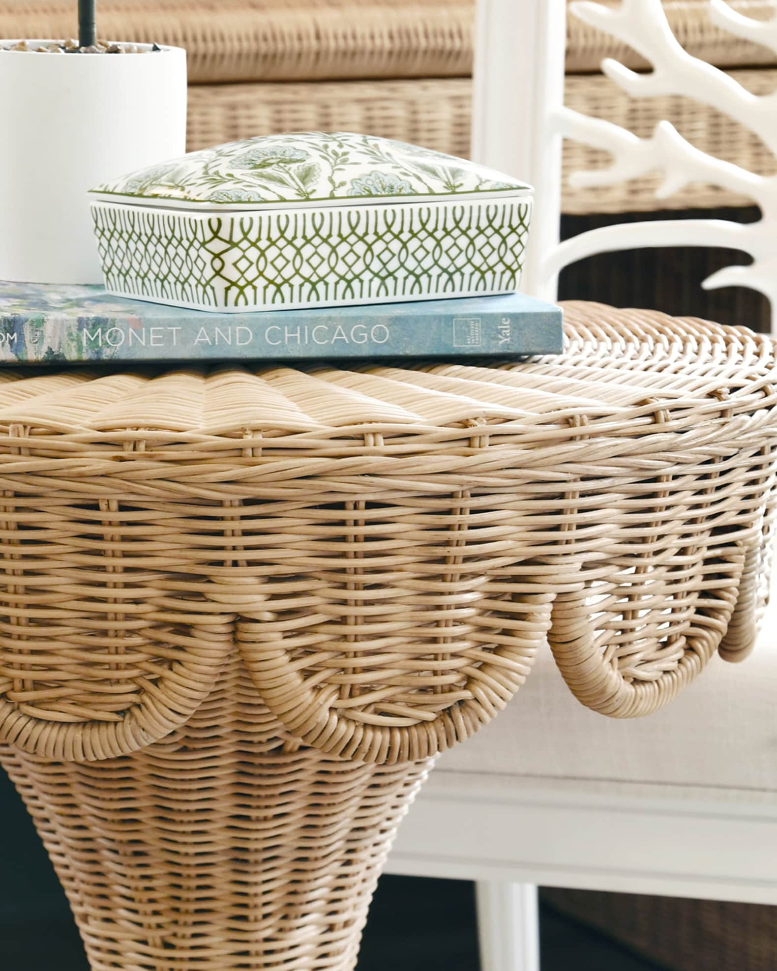 Worlds Away Orla Scallop-Edge Side Table | Neiman Marcus
