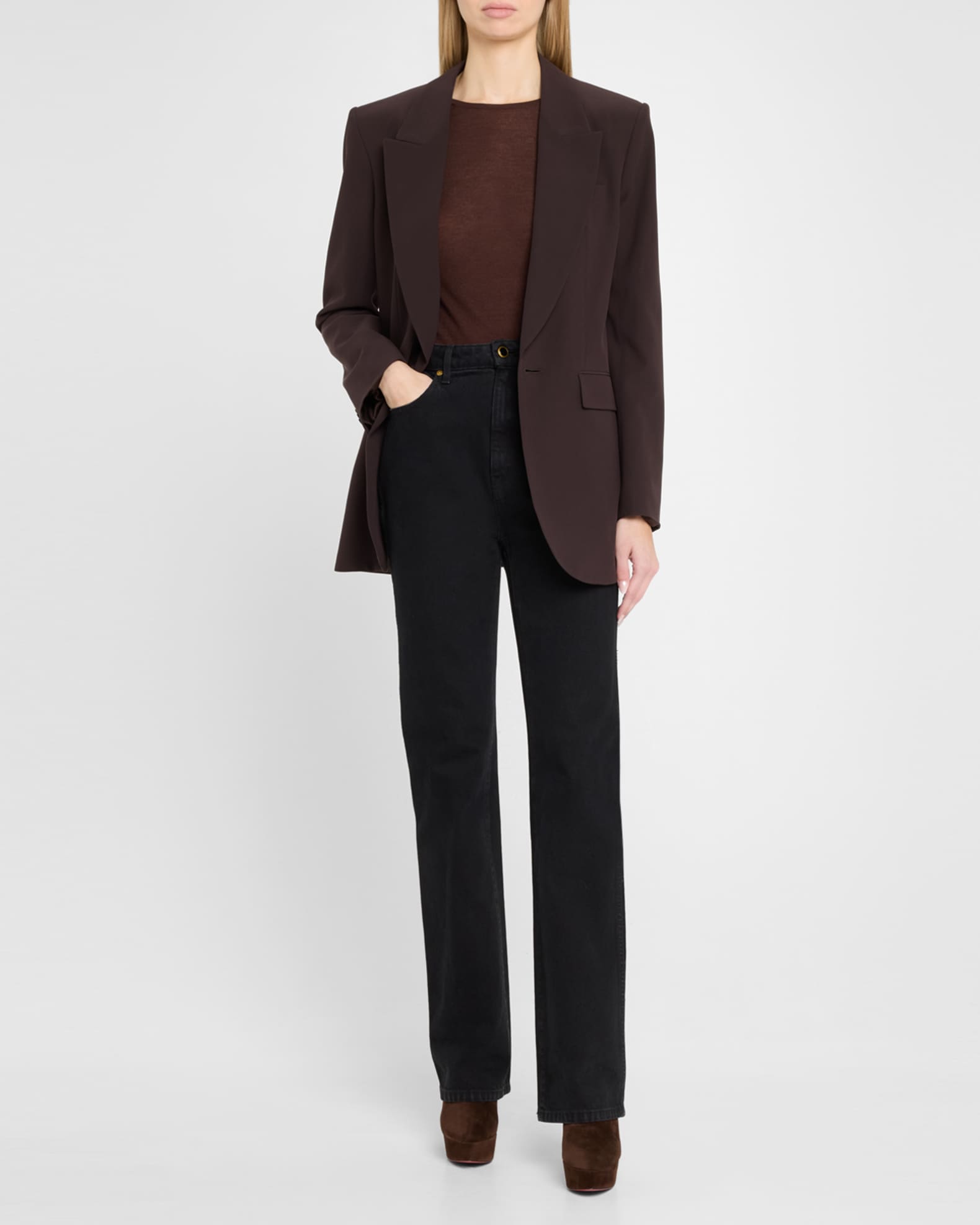 Christian Louboutin 55mm Loo Suede Ankle Booties | Neiman Marcus