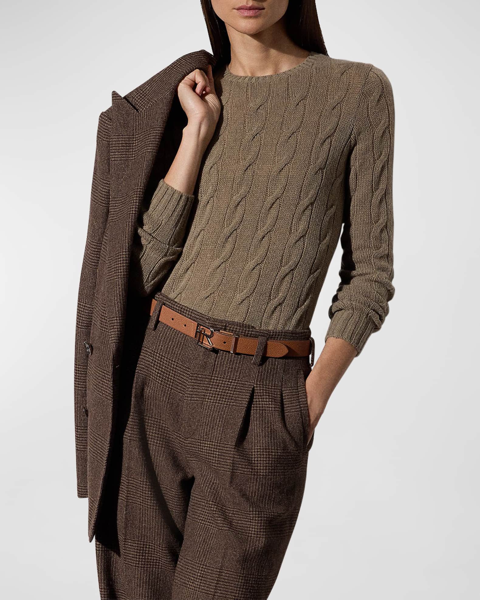 Ralph Lauren Collection Brushed Cashmere-Blend Sweater | Neiman Marcus