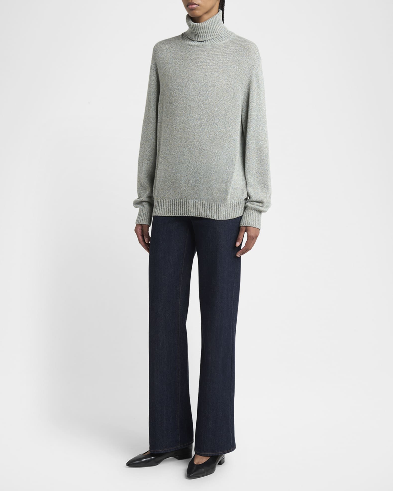 Loro Piana Cellio Turtleneck Baby Cashmere Sweater | Neiman Marcus