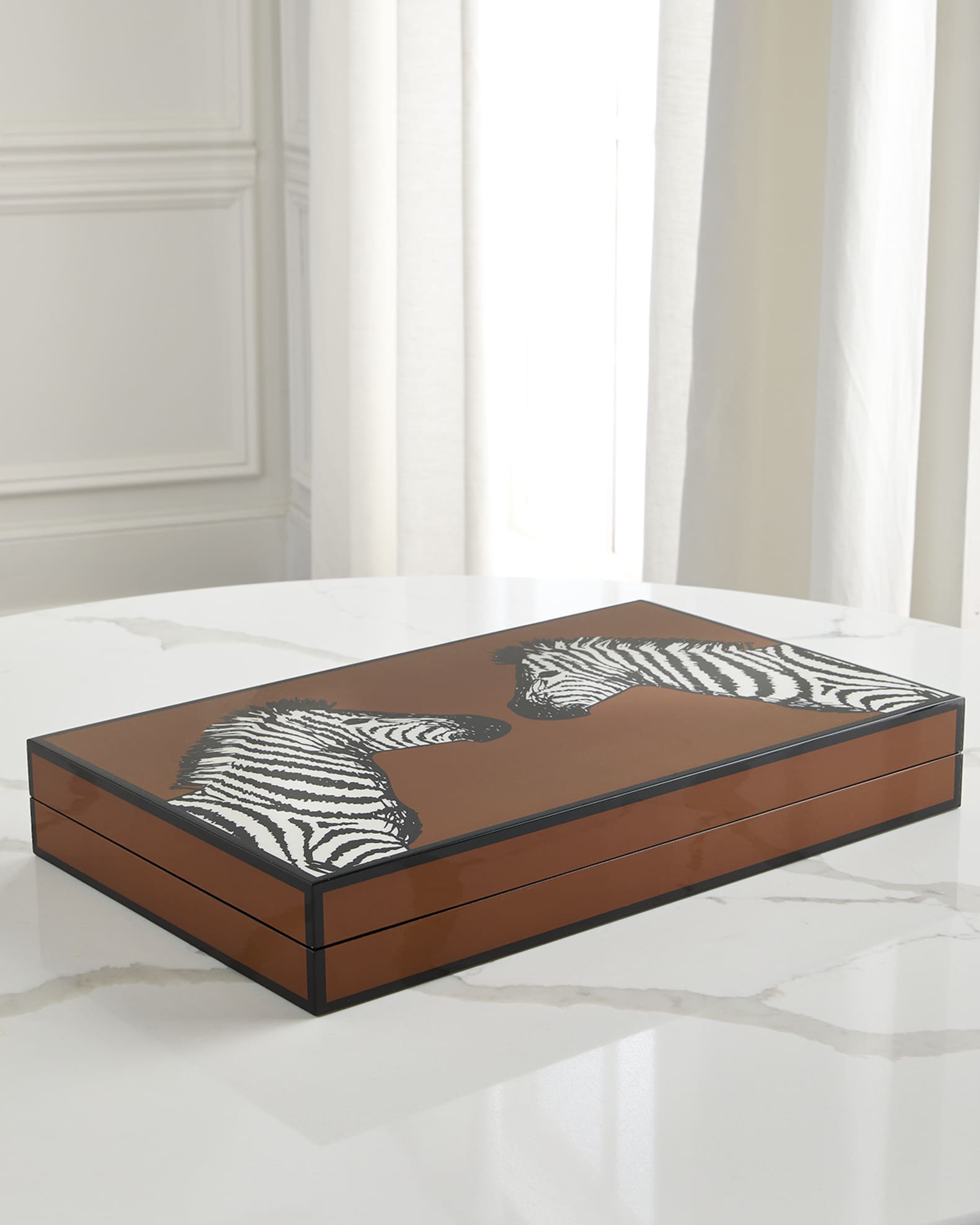 Jonathan Adler Zebra Backgammon Set | Neiman Marcus
