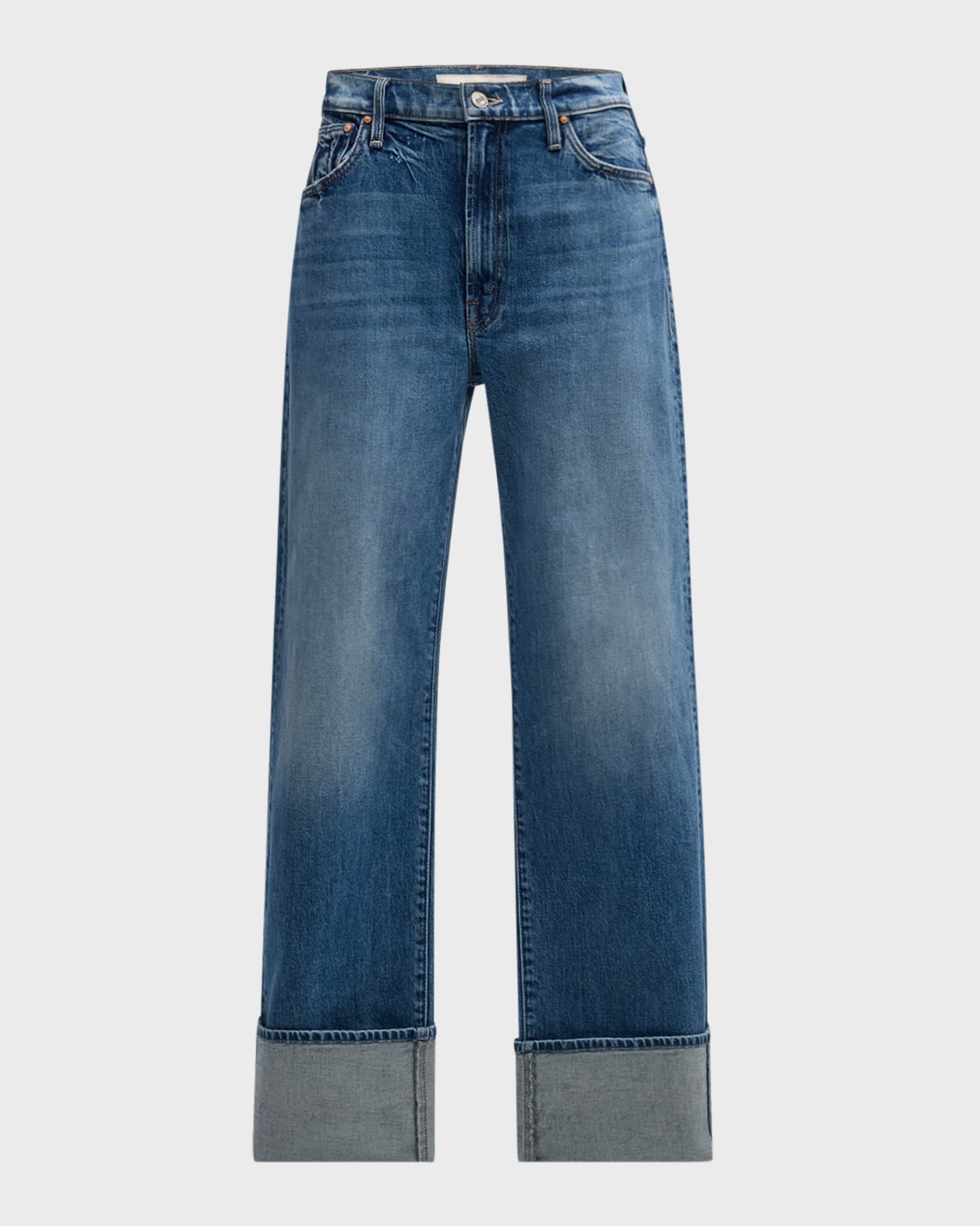 MOTHER The Dodger Skimp Cuff Jeans | Neiman Marcus