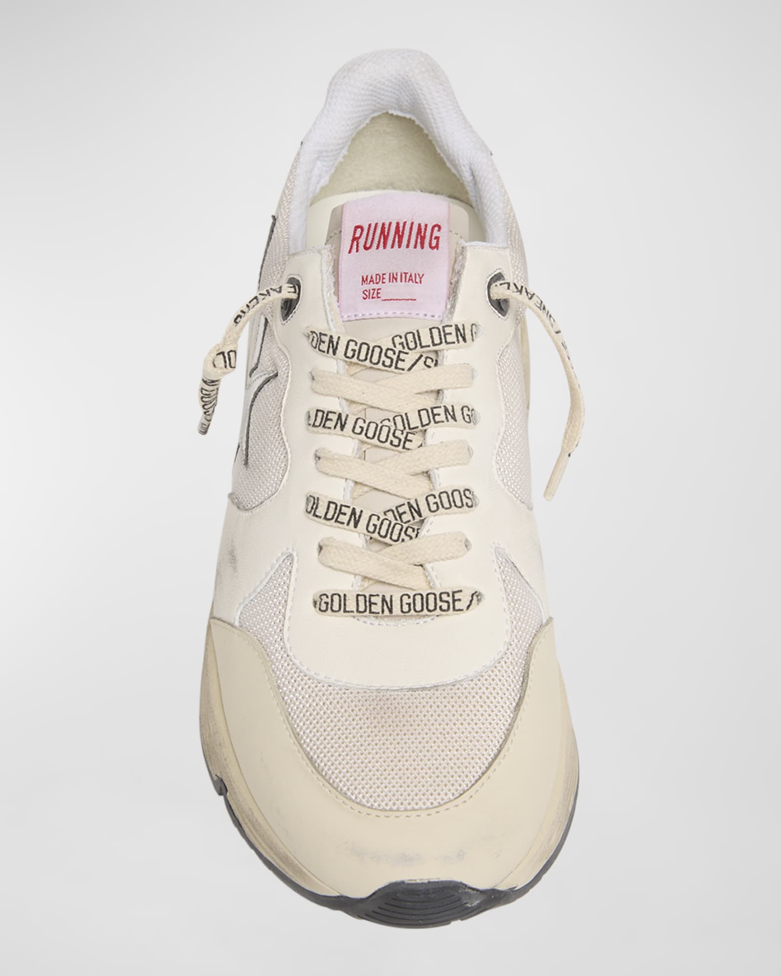 Golden Goose Running Sole Mixed Leather Sneakers | Neiman Marcus