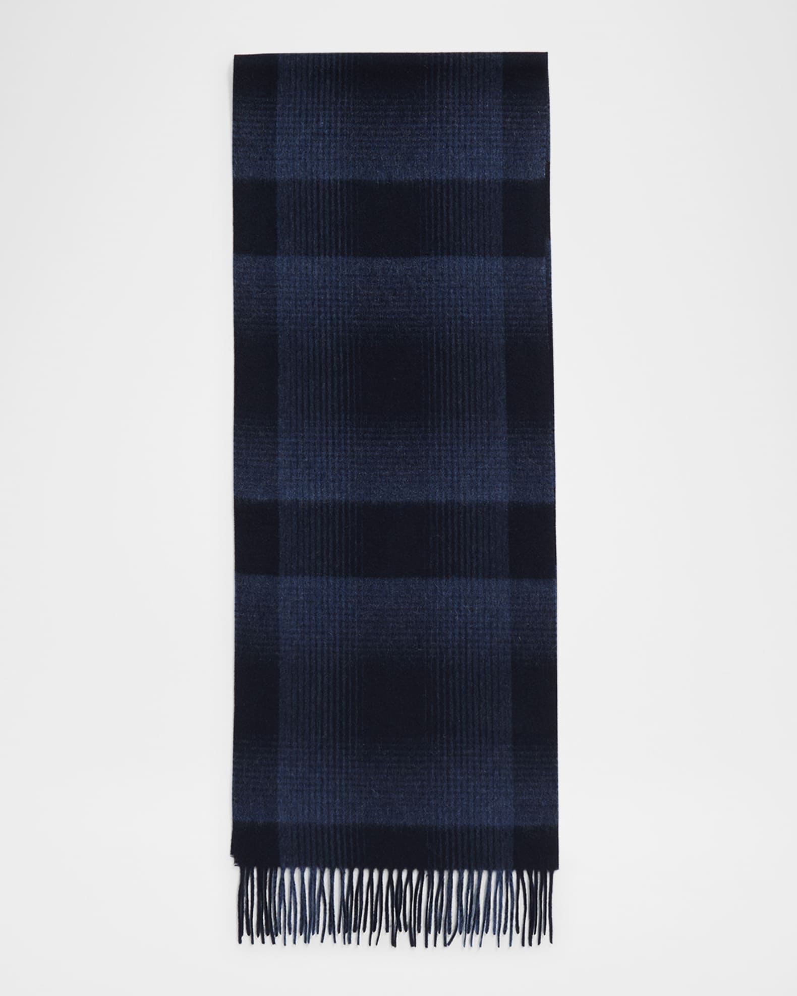Neiman Marcus Men's Cashmere Ombre Plaid Scarf | Neiman Marcus